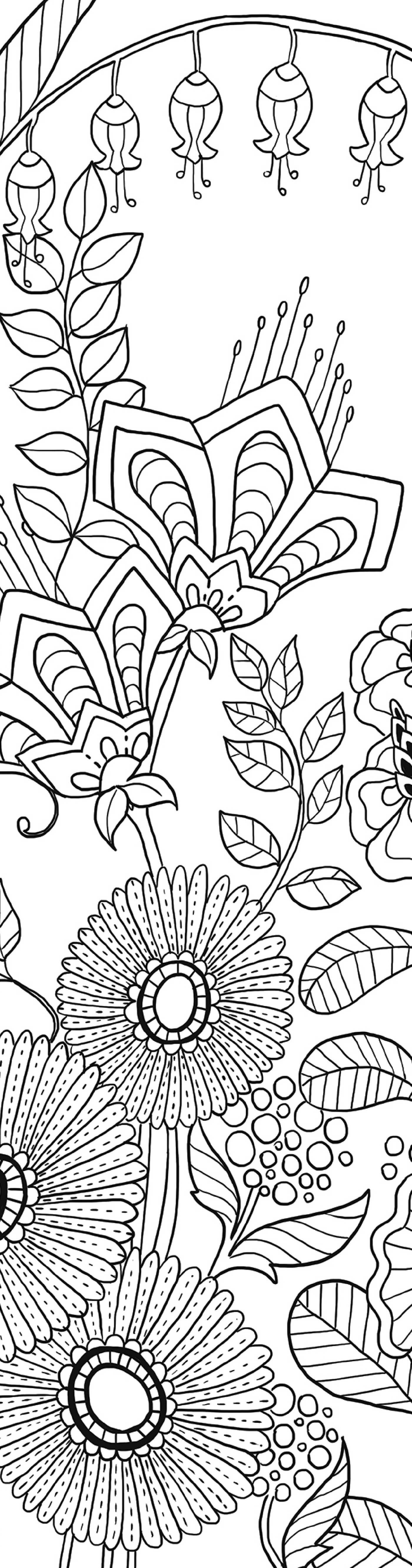 Flowers Coloring Bookmarks | Book by Rockpool Publishing | Official ...