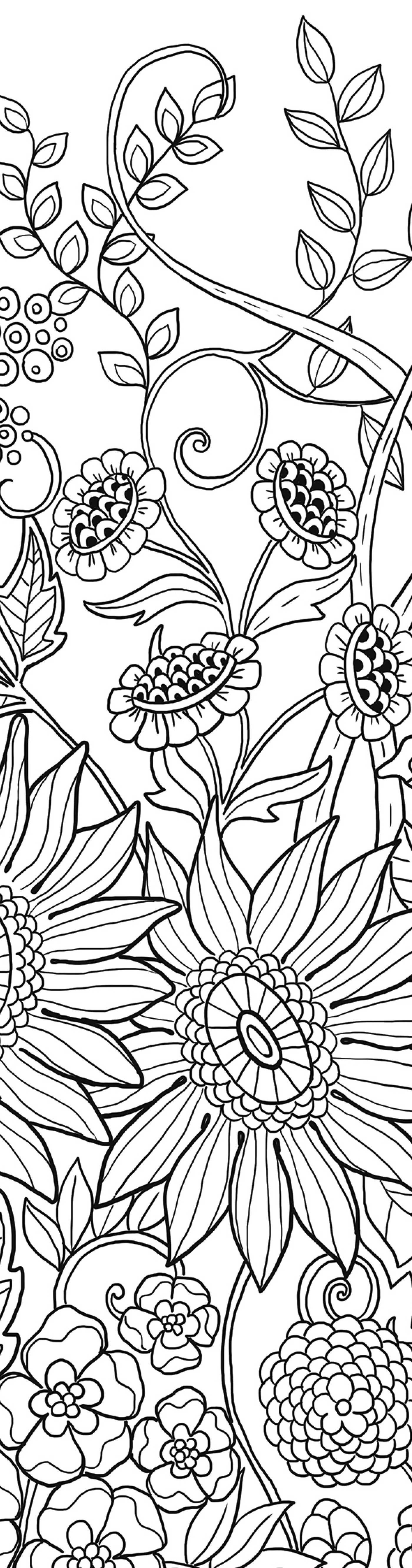 Flowers Coloring Bookmarks | Book by Rockpool Publishing | Official ...