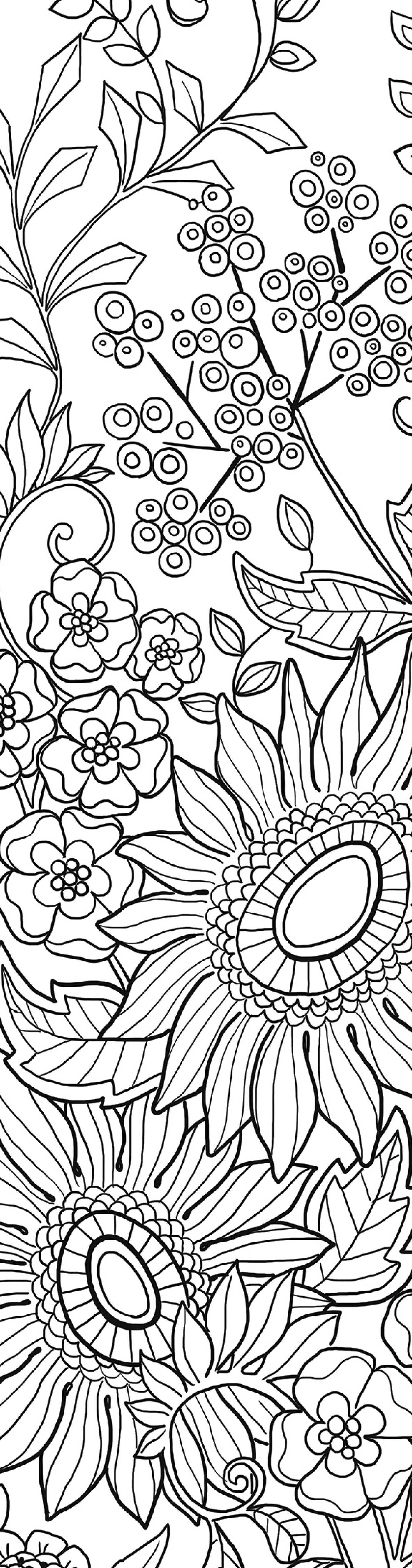 Flowers Coloring Bookmarks | Book by Rockpool Publishing | Official ...