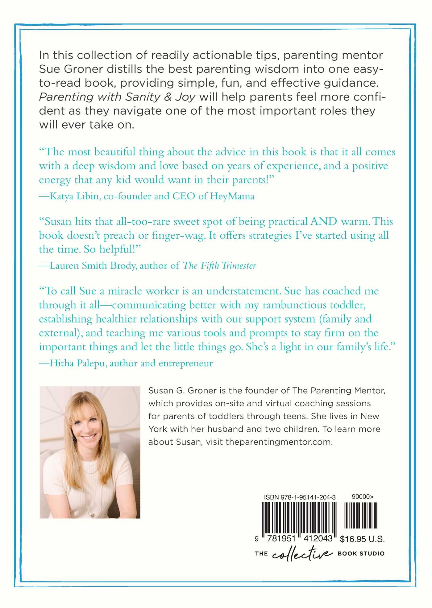 Parenting with Sanity & Joy | Book by Susan G. Groner, Sanna Mander ...