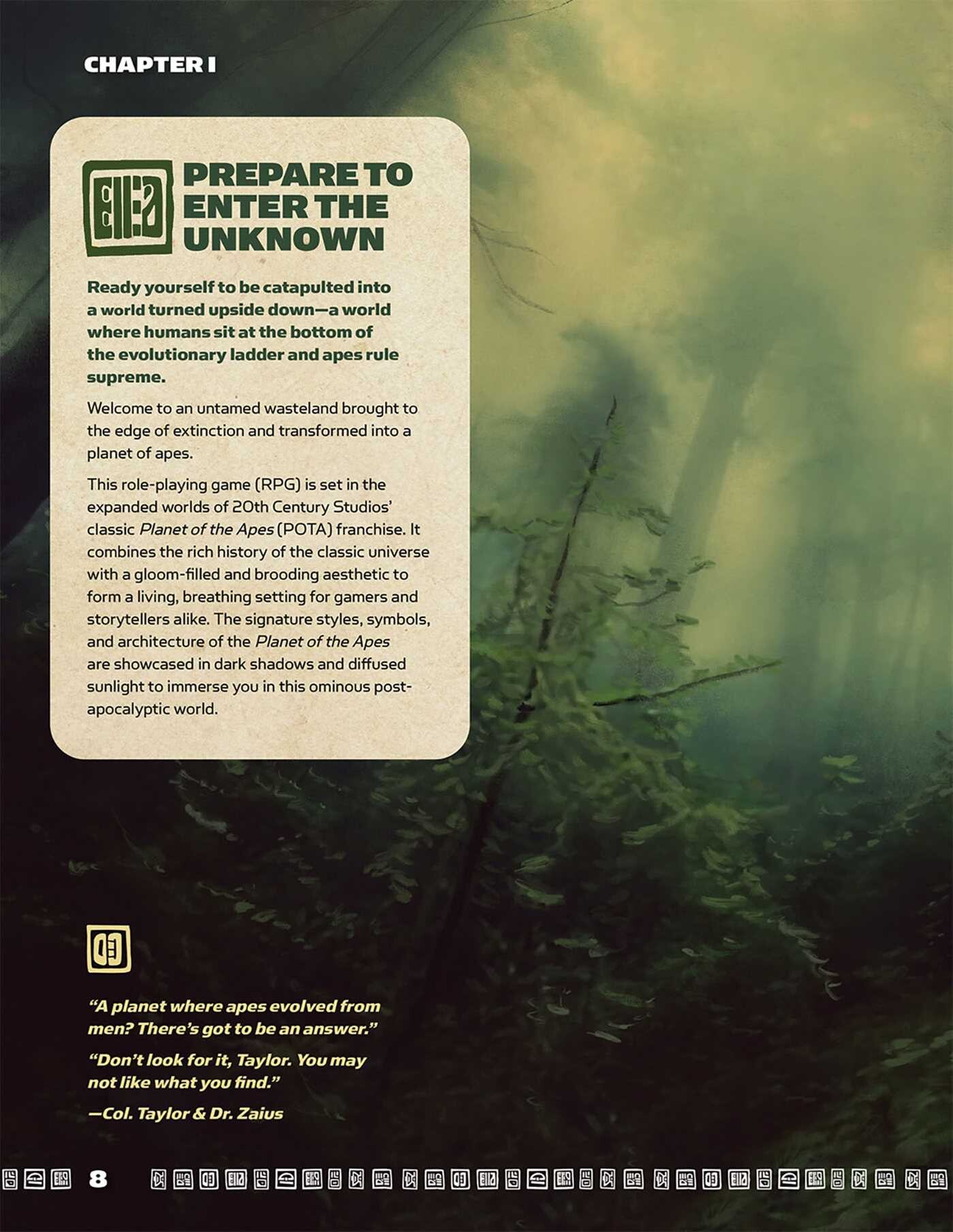 The Role-Playing Game of the Planet of the Apes Core Rulebook | Book by ...