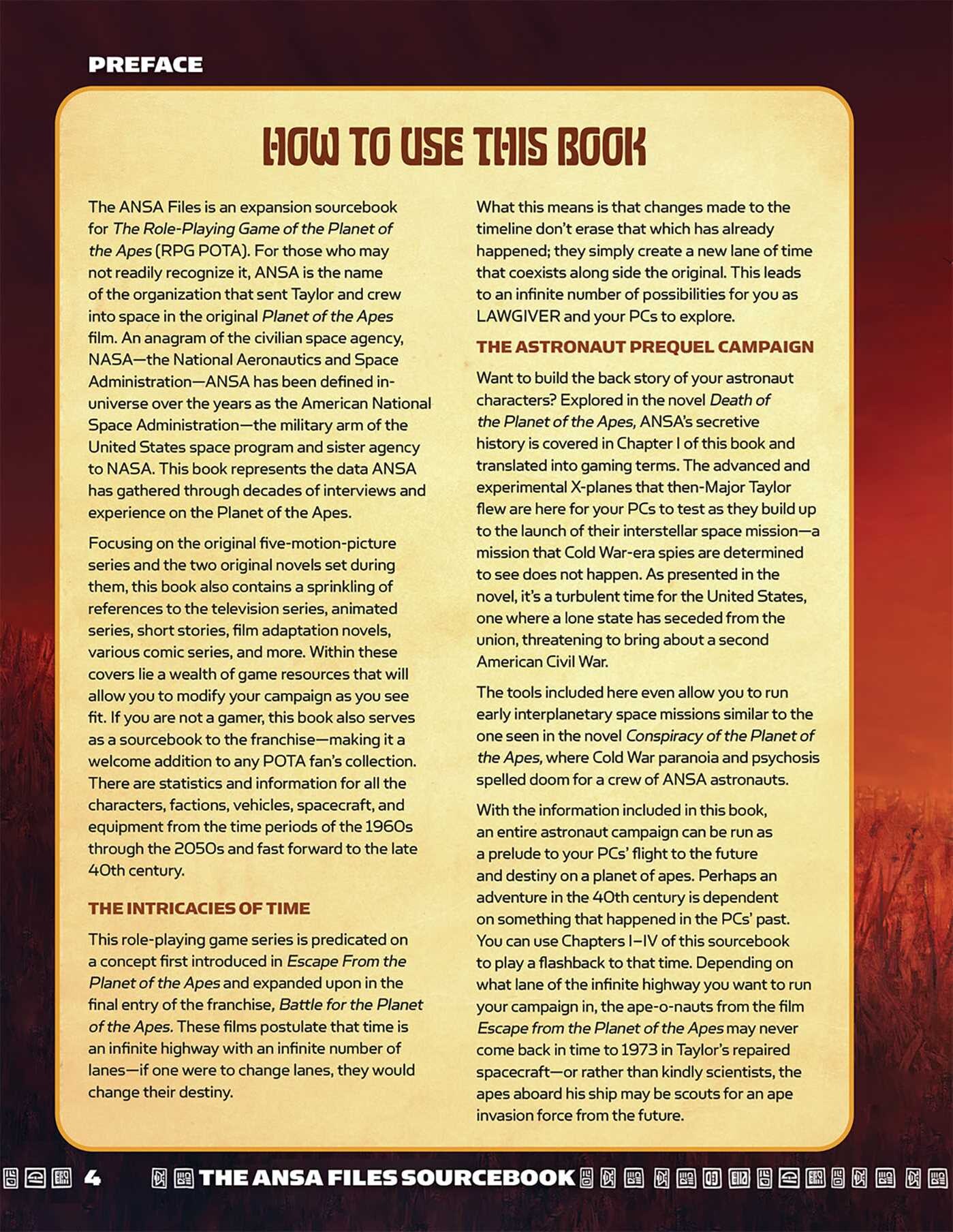 The Planet of the Apes RPG ANSA Sourcebook | Book by Andrew E. C. Gaska ...