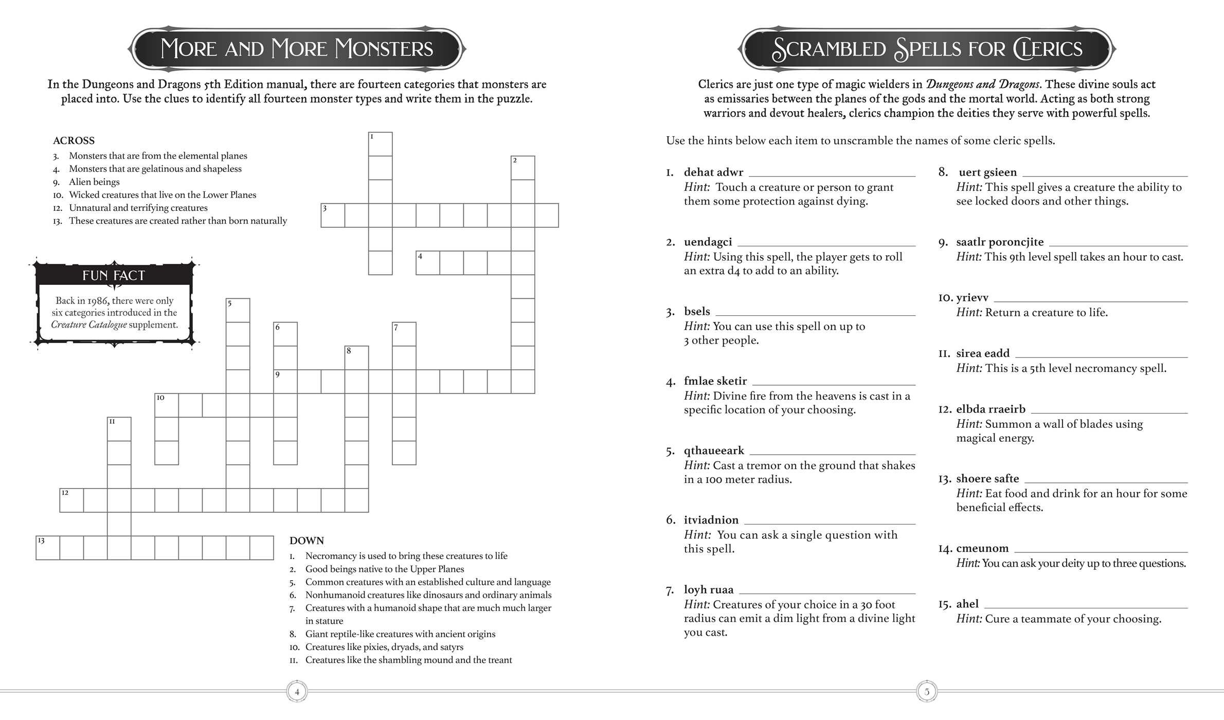 The Creative Game Master's Trivia & Activity Book | Book by Anna ...