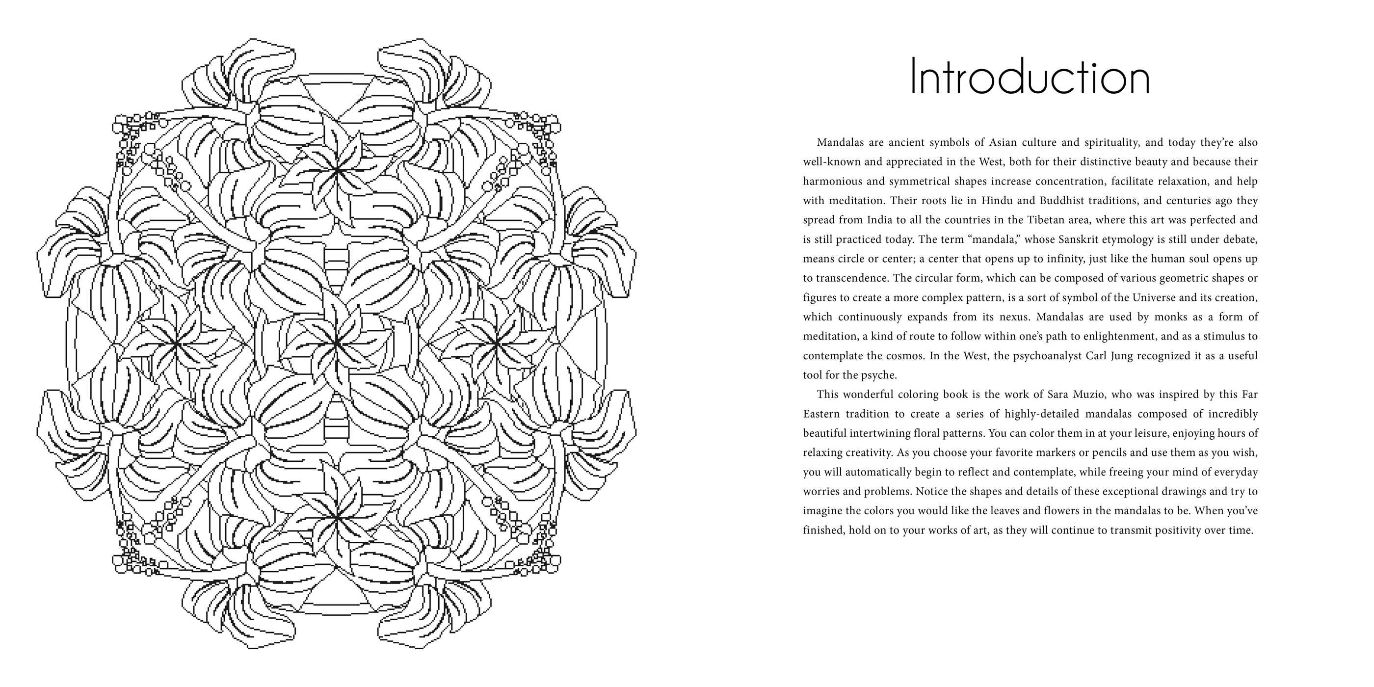Floral Mandalas Coloring Book | Book by Sara Muzio | Official Publisher ...