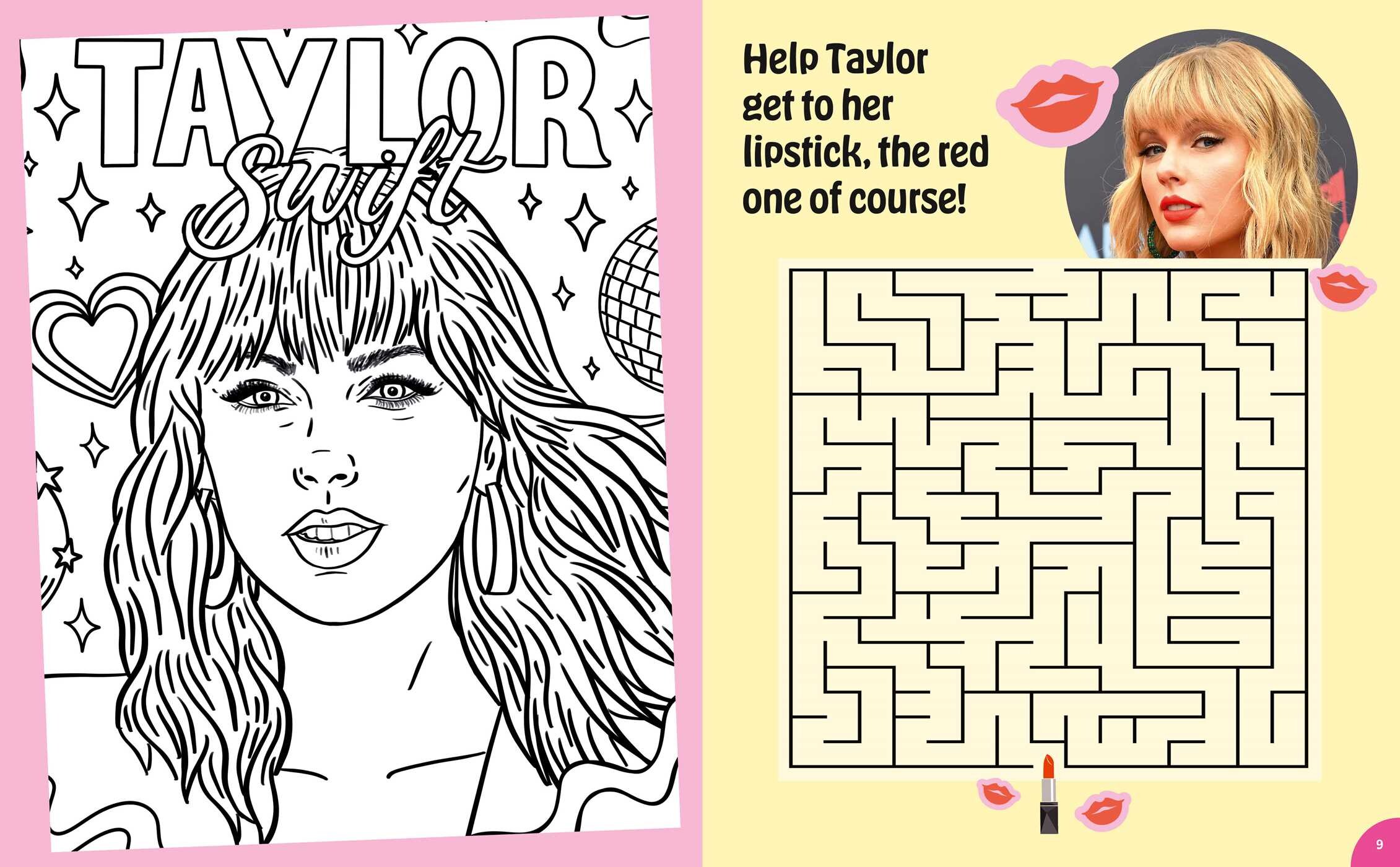 Taylor Swift: Coloring, Quizzes & Games, Photos & Facts | Book by Lucía ...