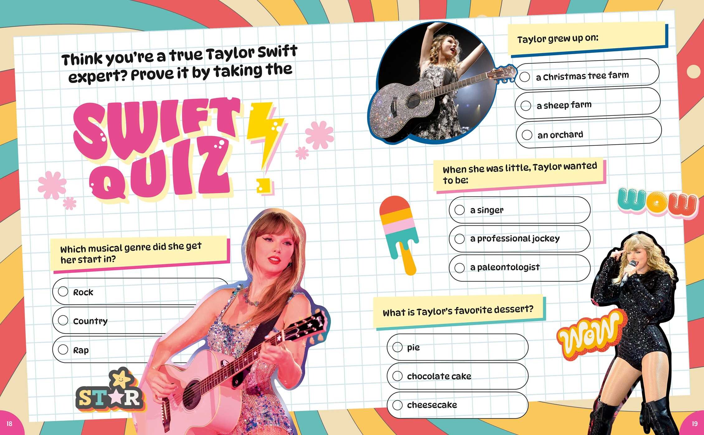 Taylor Swift: Coloring, Quizzes & Games, Photos & Facts | Book by Lucía ...