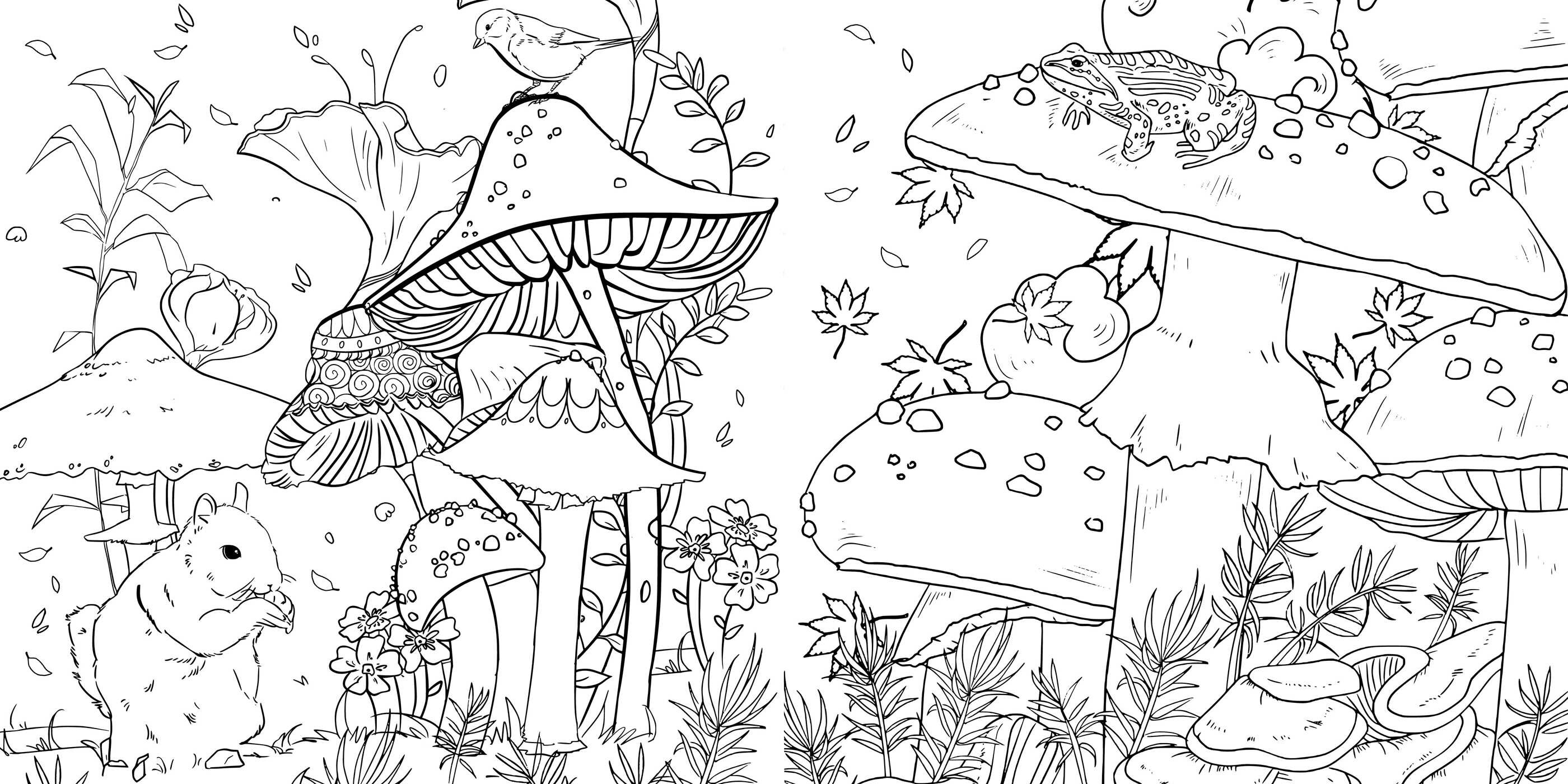 Magic Mushrooms Coloring Book | Book by Paola Piacco | Official ...
