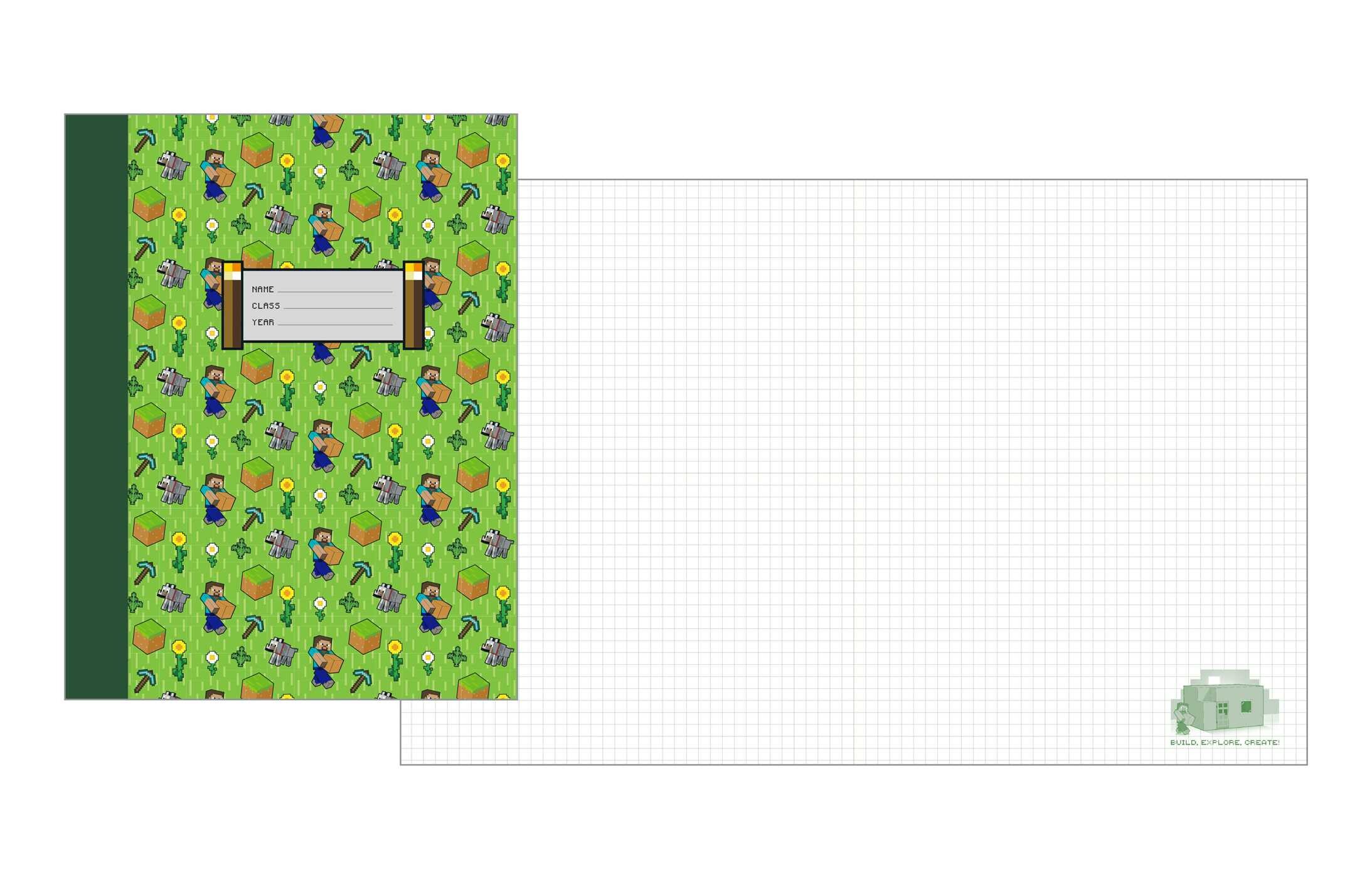 Minecraft Composition Notebook Set (Set of 2) | Book by Insight ...