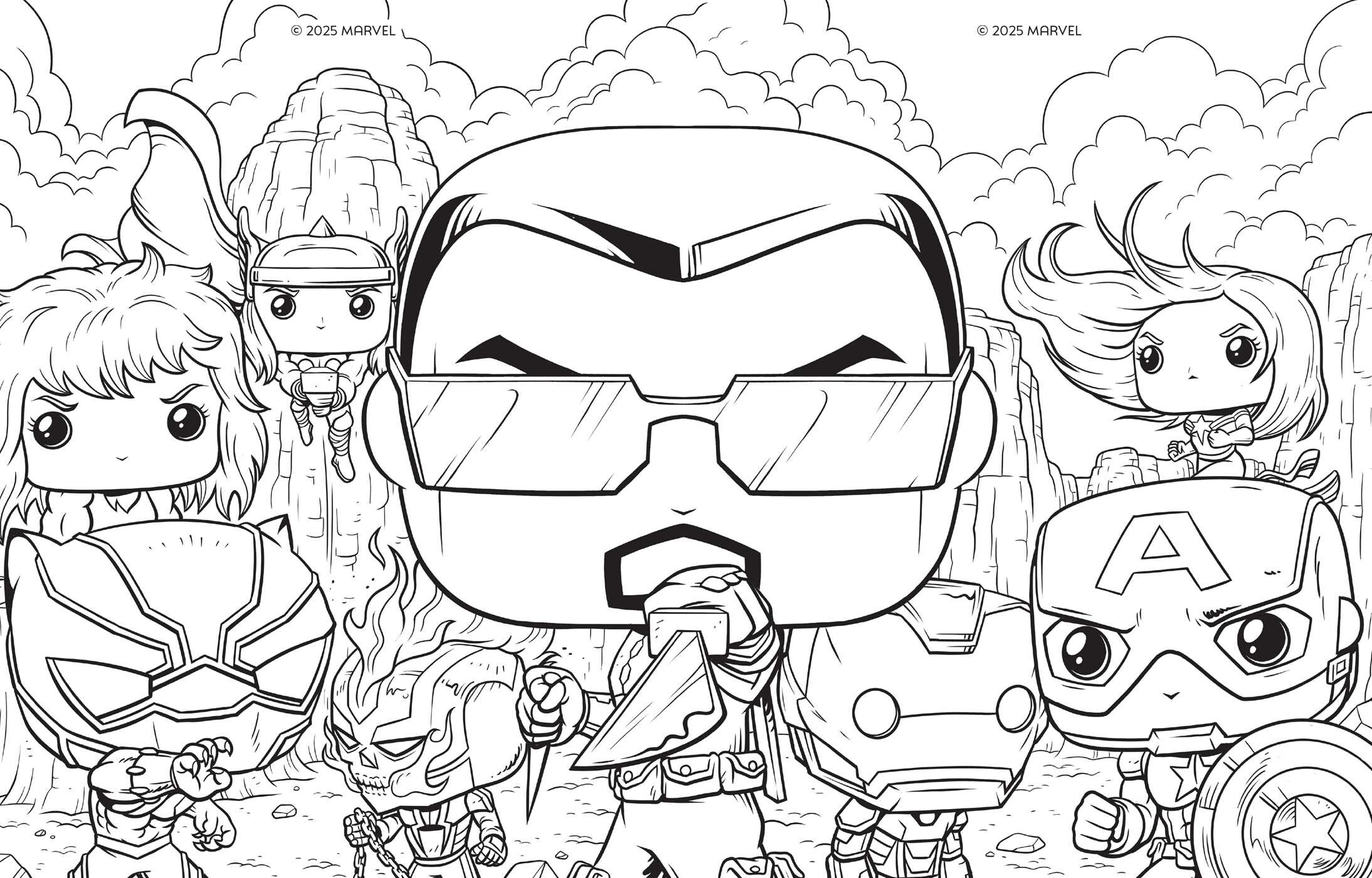 Marvel: The Official Avengers Funko POP! Coloring Book | Book by Austin ...