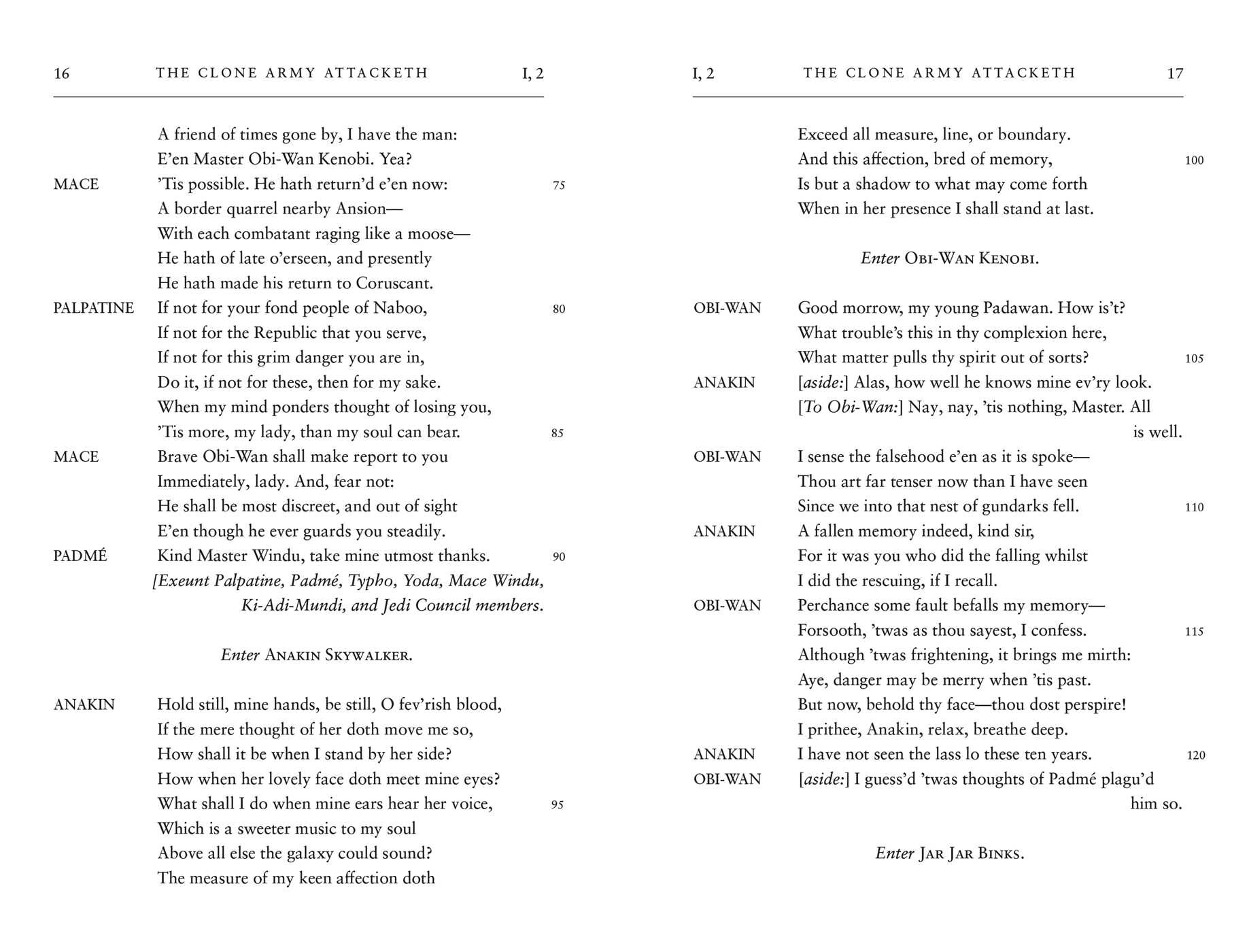 William Shakespeare's The Clone Army Attacketh: Star Wars Part the ...