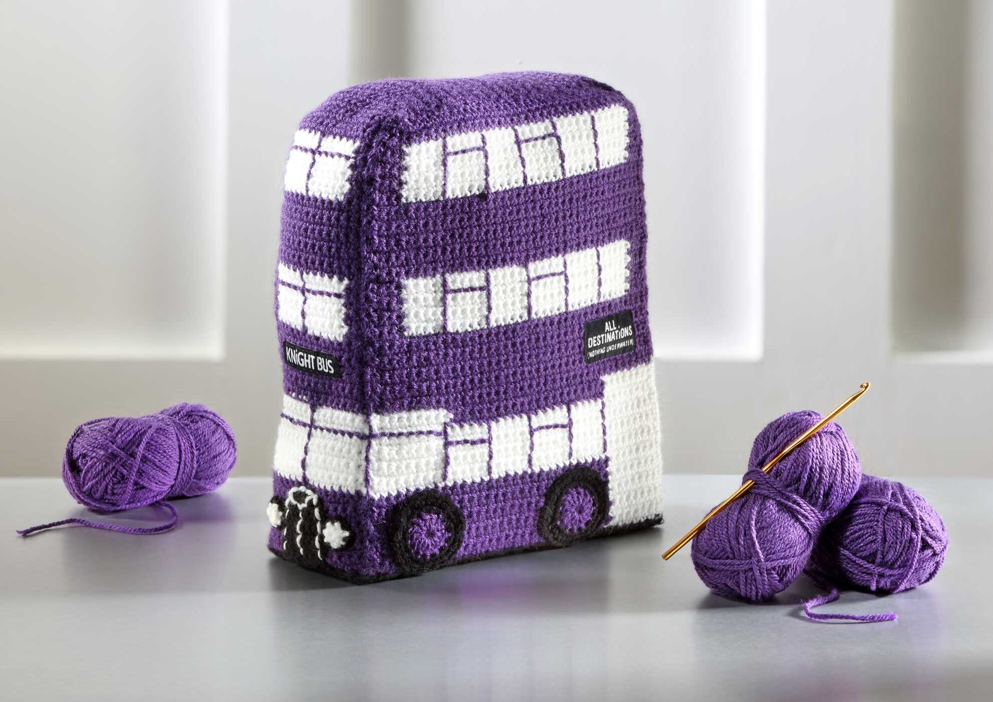 Harry Potter: Knight Bus Doorstop Crochet Kit - Book Summary & Video ...