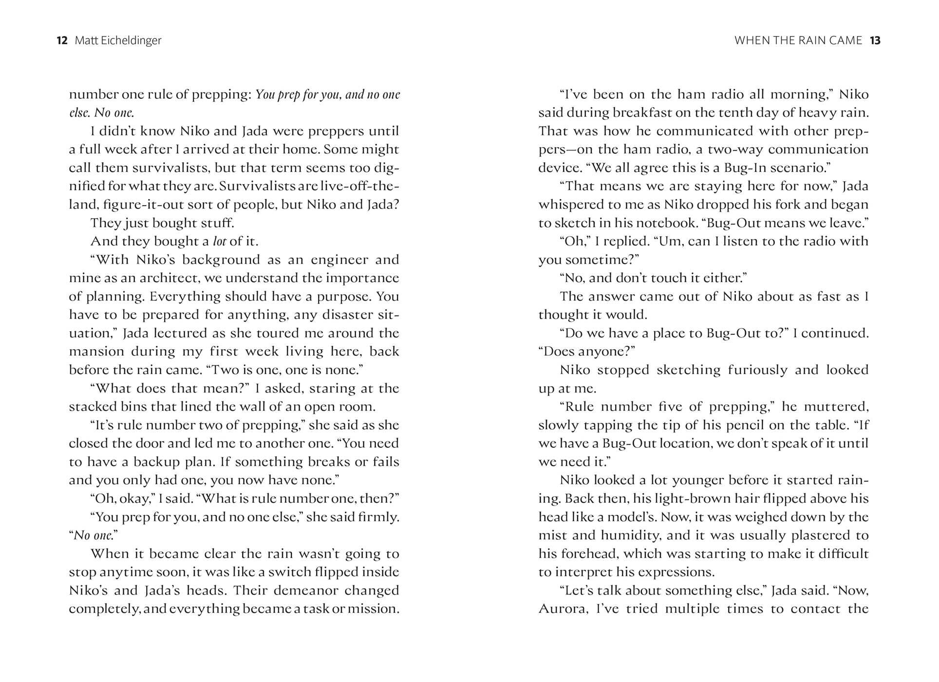 When the Rain Came | Book by Matthew Eicheldinger | Official Publisher ...
