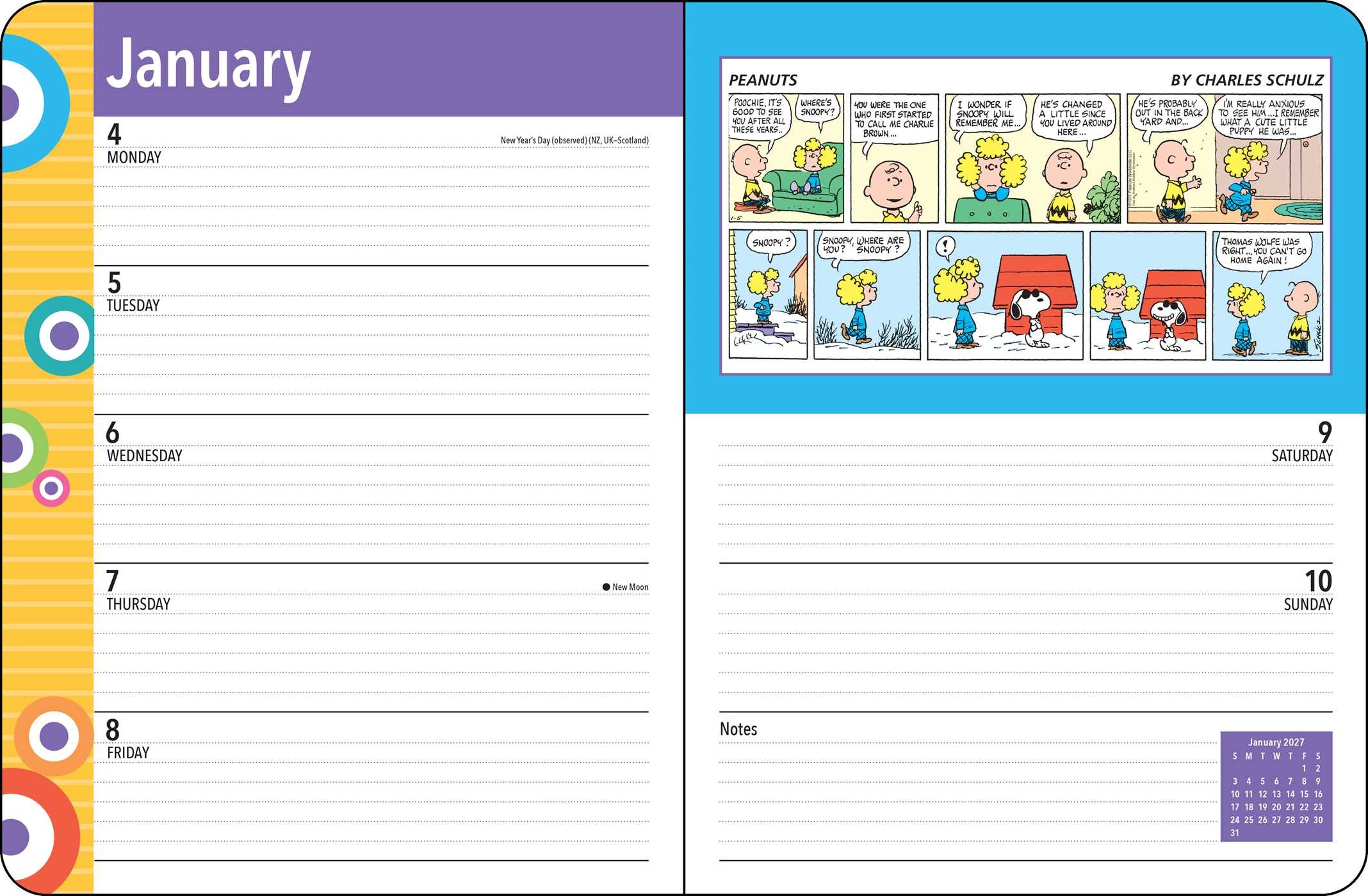 PEANUTS® 2027 Monthly/Weekly Planner Calendar - Book Summary & Video ...