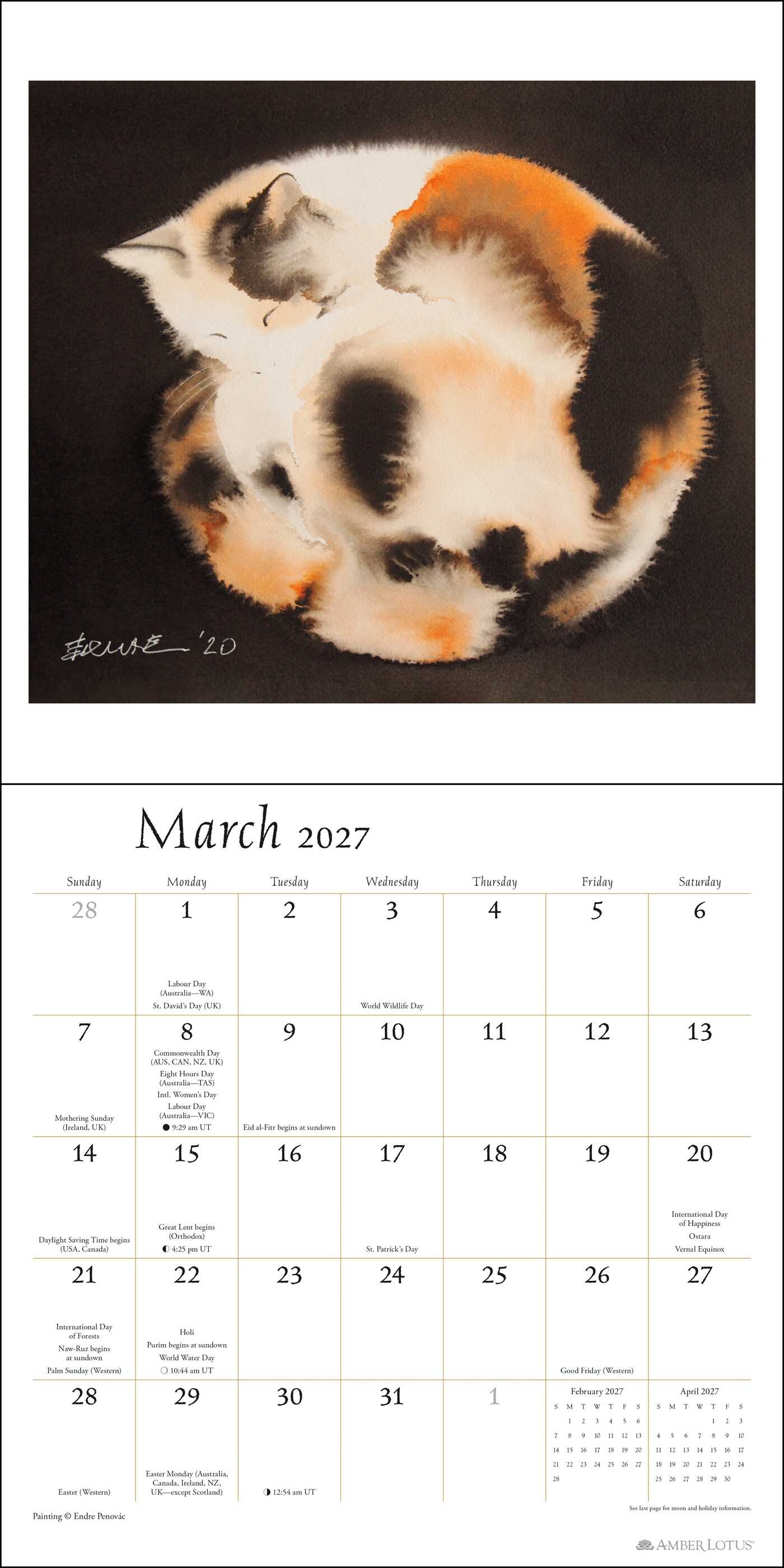 The Artful Cat 2027 Wall Calendar - Book Summary & Video | Official ...