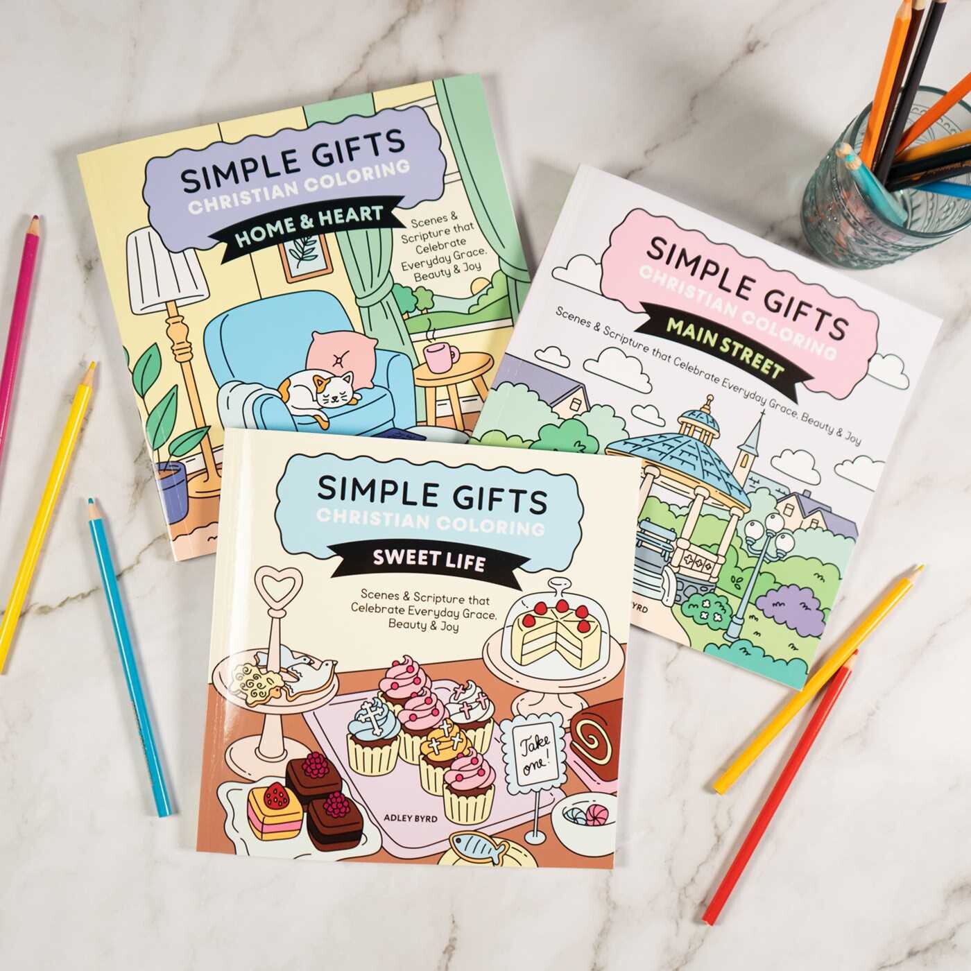 Simple Gifts Christian Coloring: Main Street | Book by Amen Editions ...