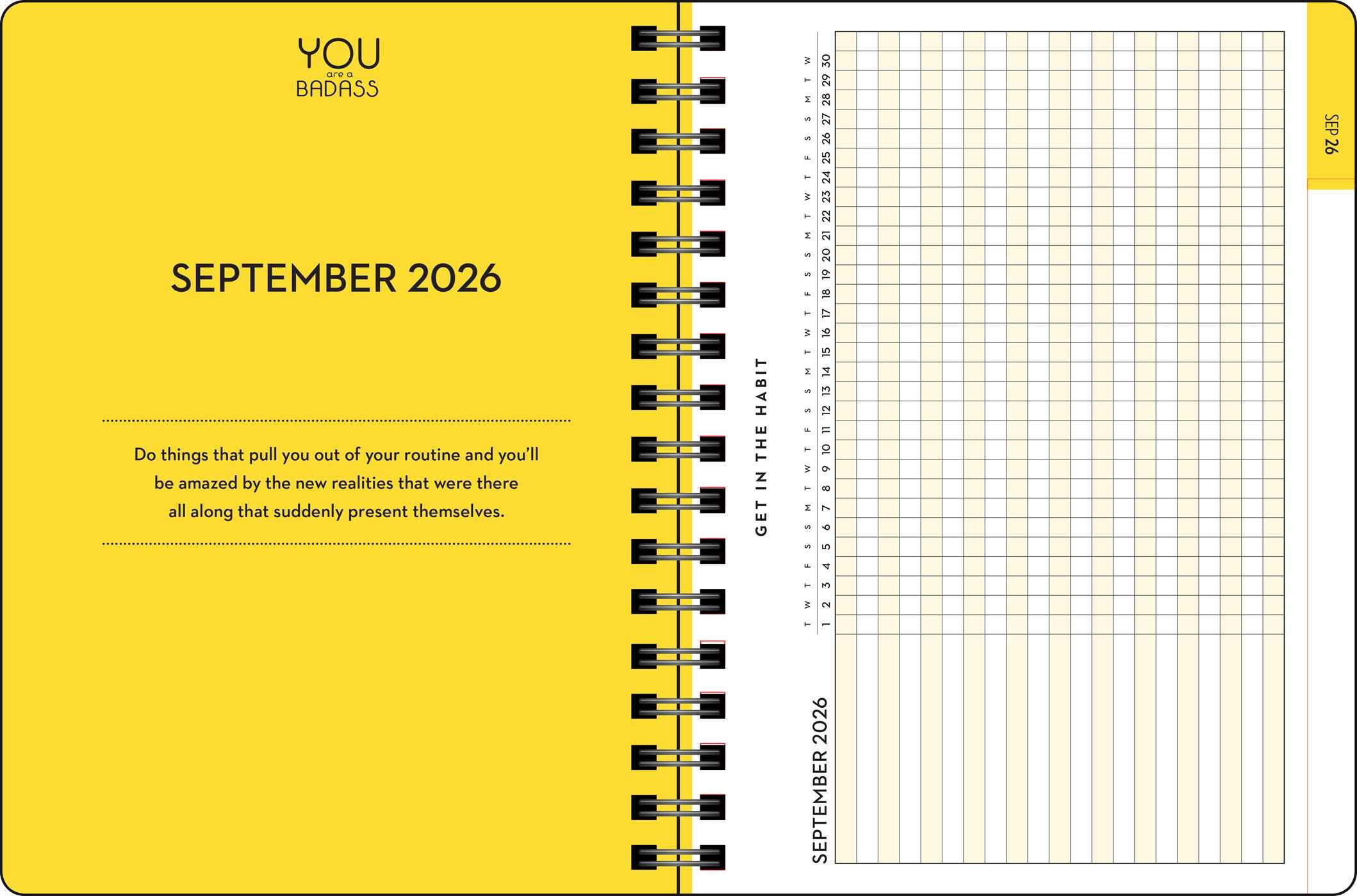 You Are a Badass Deluxe Organizer 17-Month 2026-2027 Weekly/Monthly ...