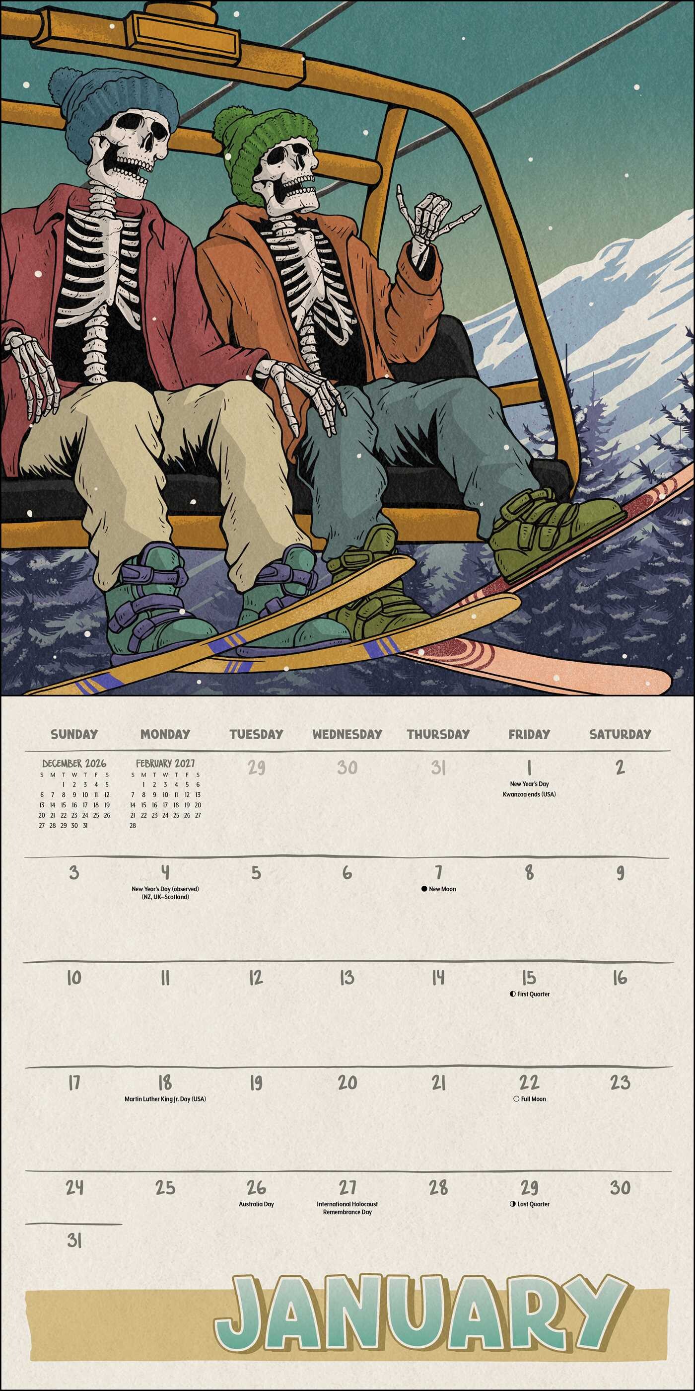 Death Takes a Holiday 2027 Wall Calendar - Book Summary & Video ...
