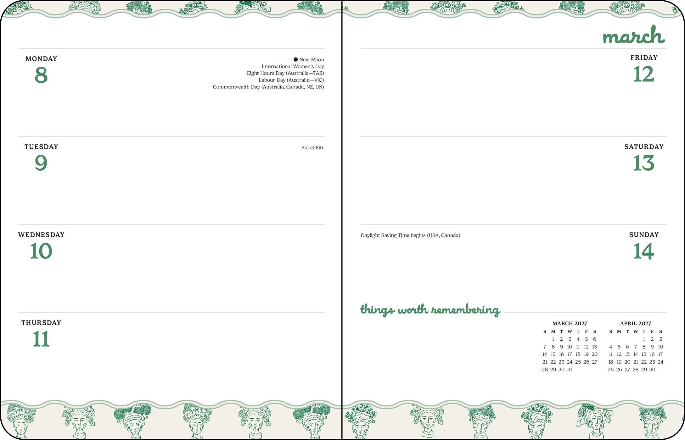The Beau Studio 2027 Monthly/Weekly Planner Calendar - Book Summary ...