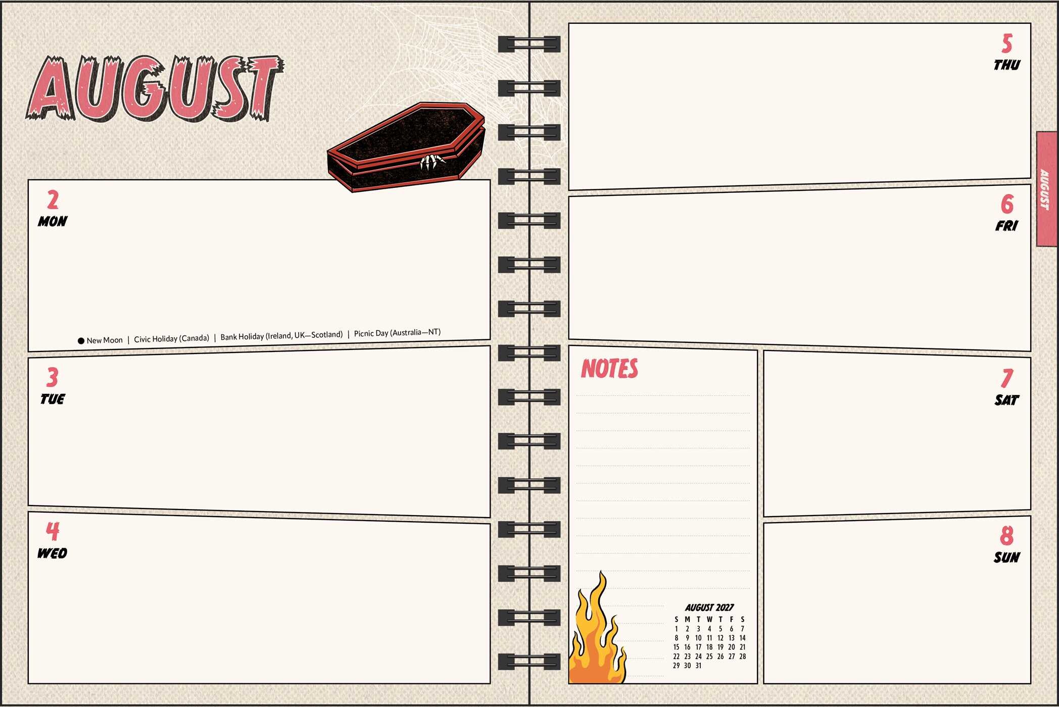 Tragic Girls 2027 Monthly/Weekly Planner Calendar - Book Summary ...