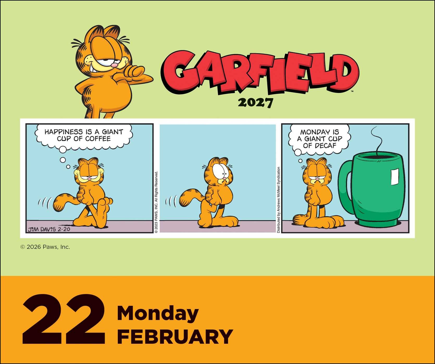 Garfield 2027 Day-to-Day Calendar - Book Summary & Video | Official ...