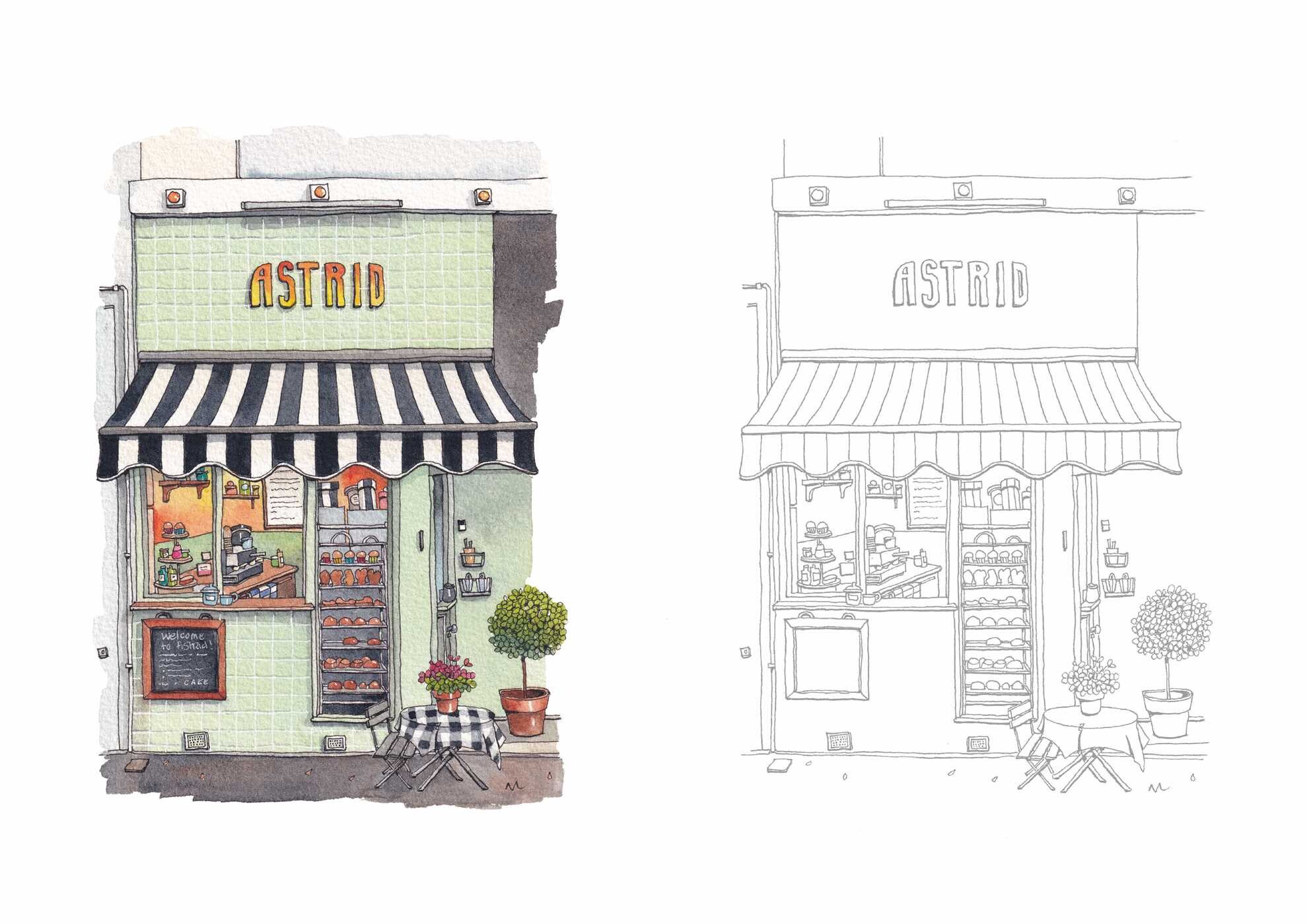 Urban Anna Coloring Book: A Whimsical World | Book by Astrid Wielinga ...