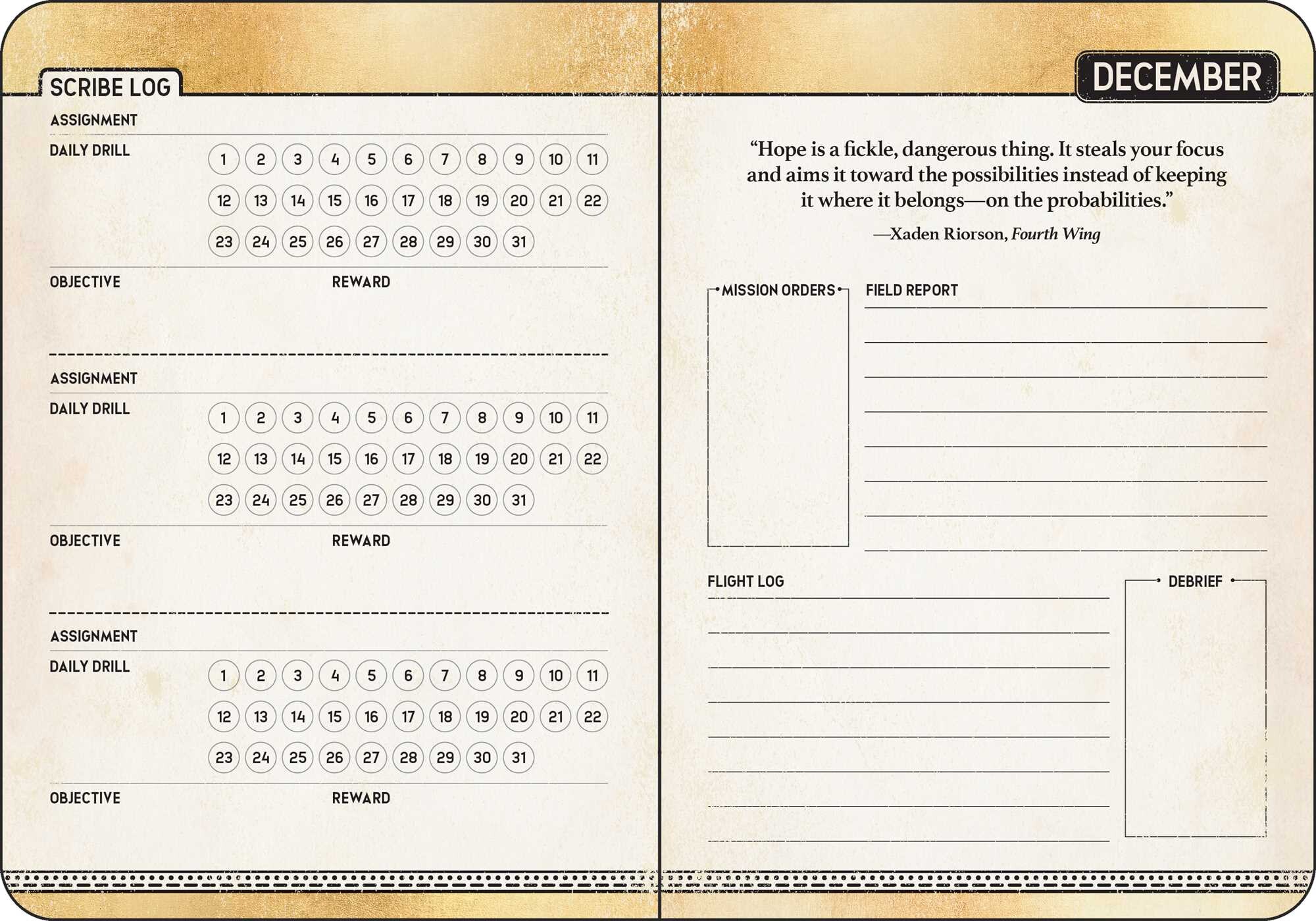 Fourth Wing 2027 Monthly/Weekly 12-Month Planner Calendar - Book ...