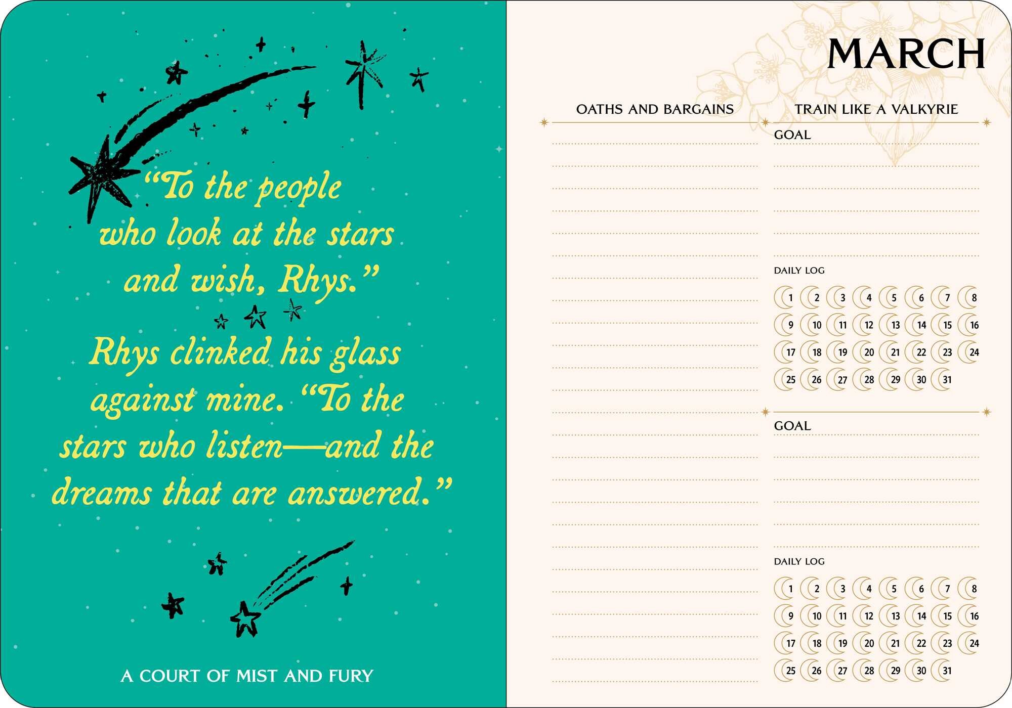 A Court of Thorns and Roses 2027 Monthly/Weekly Planner Calendar - Book ...