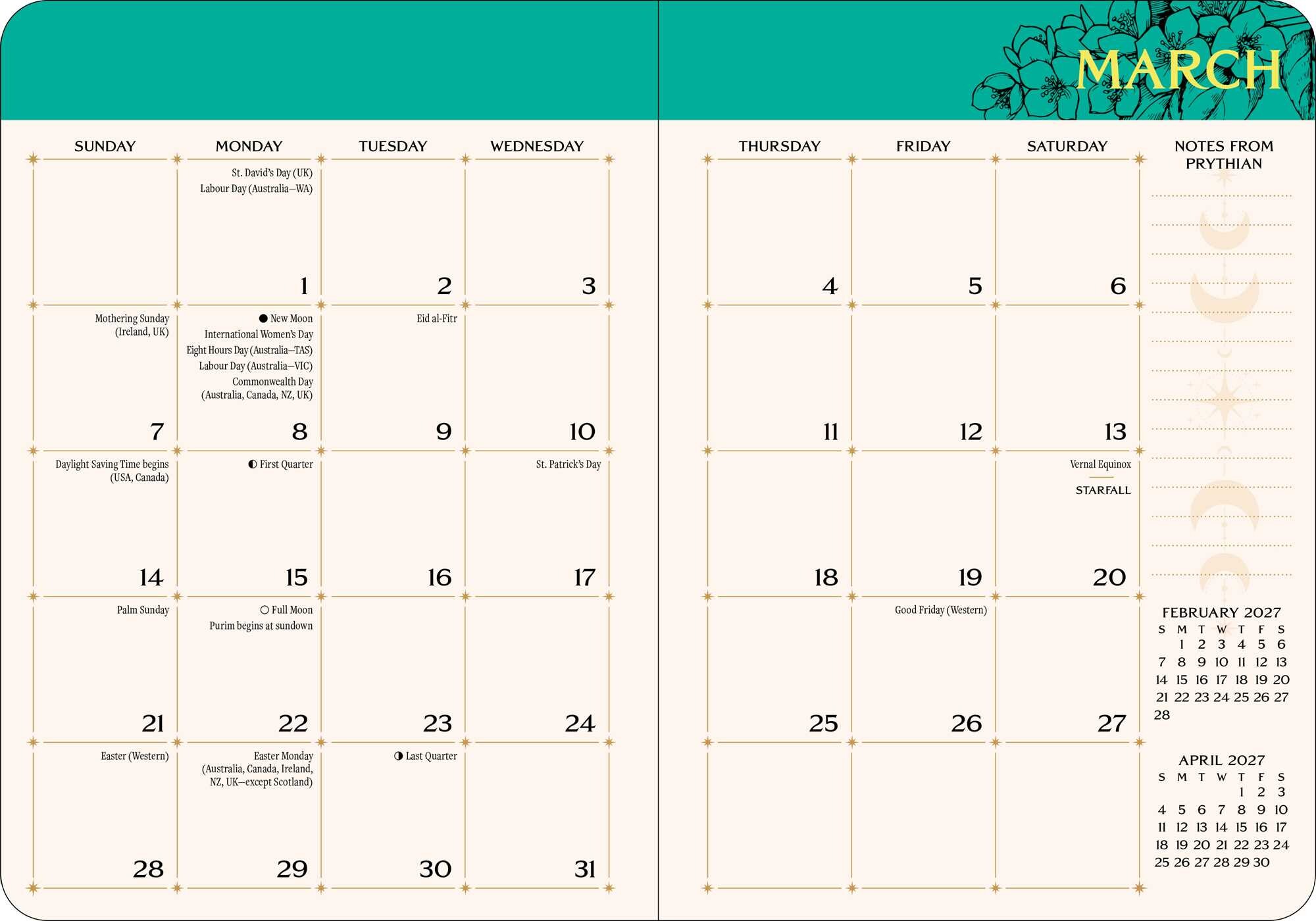A Court of Thorns and Roses 2027 Monthly/Weekly Planner Calendar - Book ...