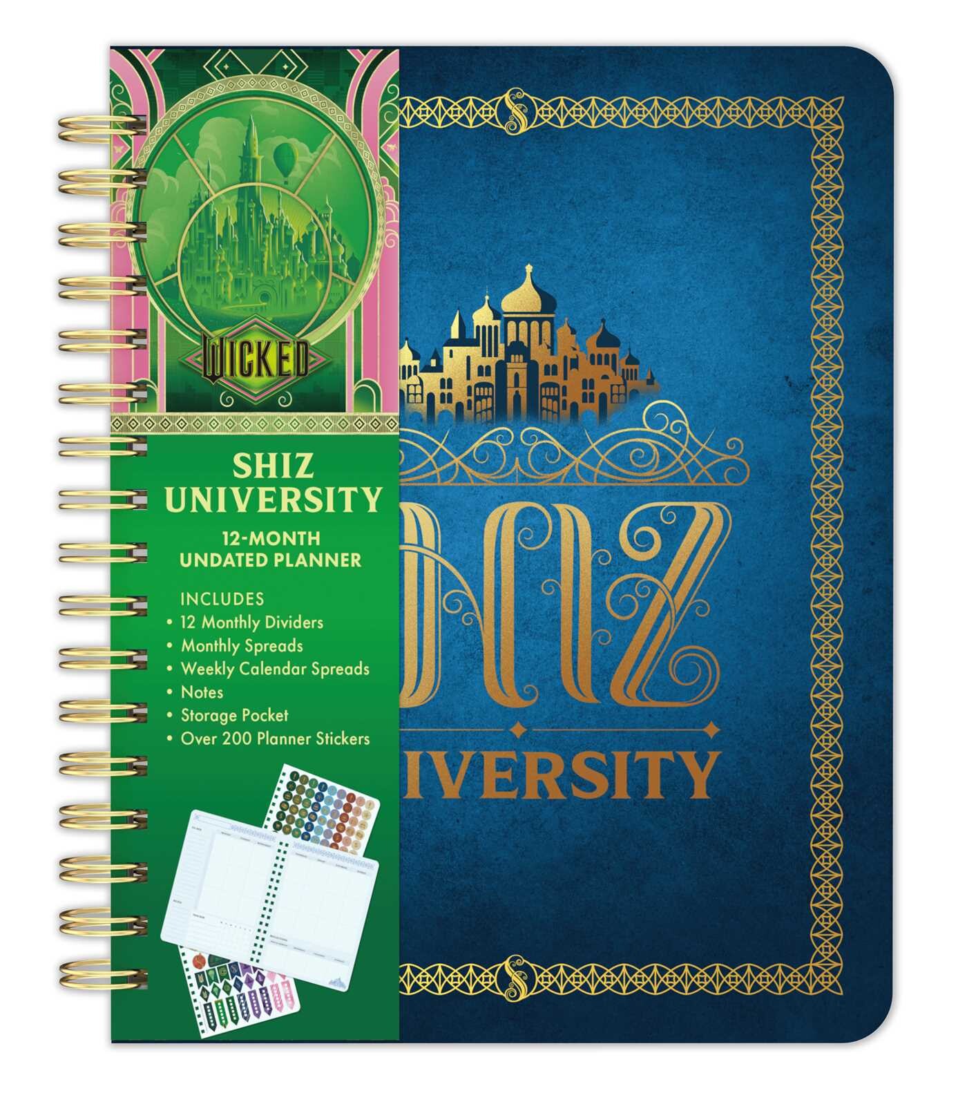 Wicked: Shiz University 12-Month Undated Planner | Book by Insight ...