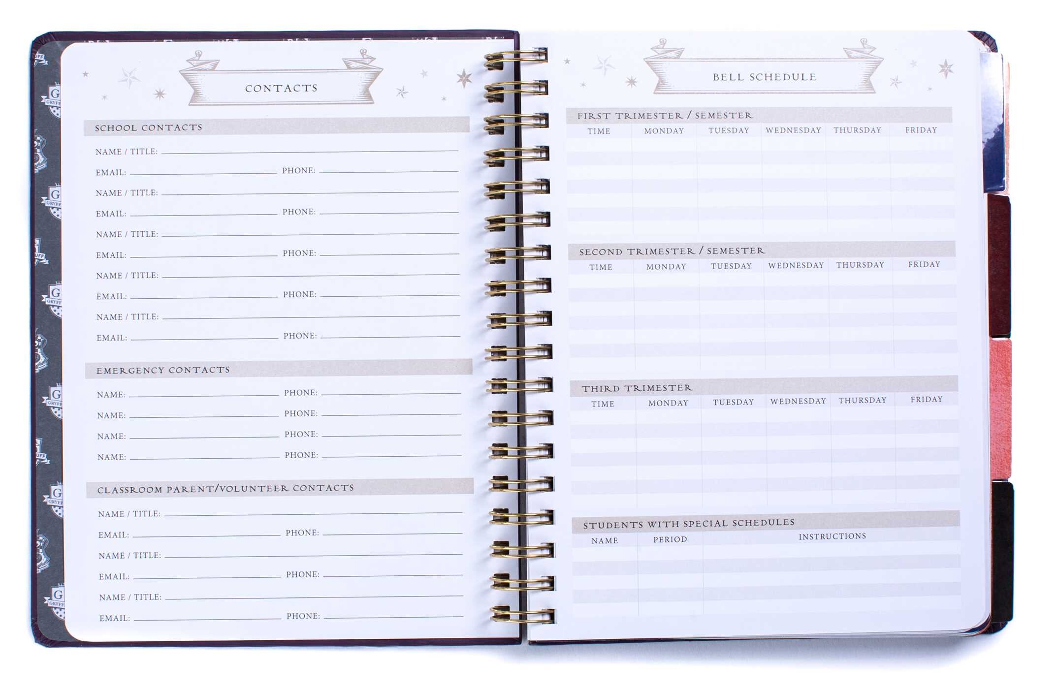 Harry Potter: Hogwarts Teacher's 12-Month Undated Planner | Book by ...