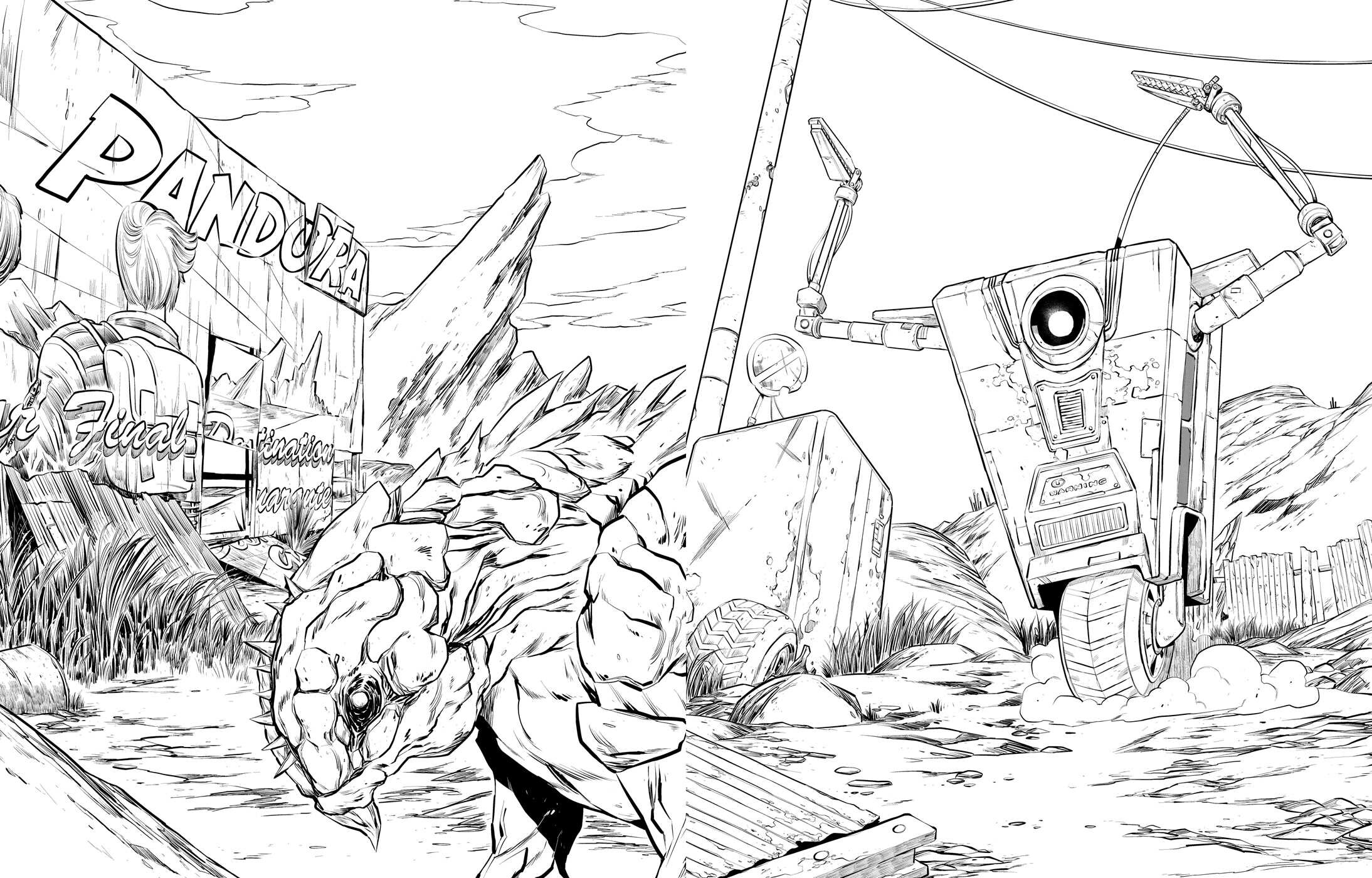 Borderlands: The Official Coloring Book | Book by Elmer Damasco ...