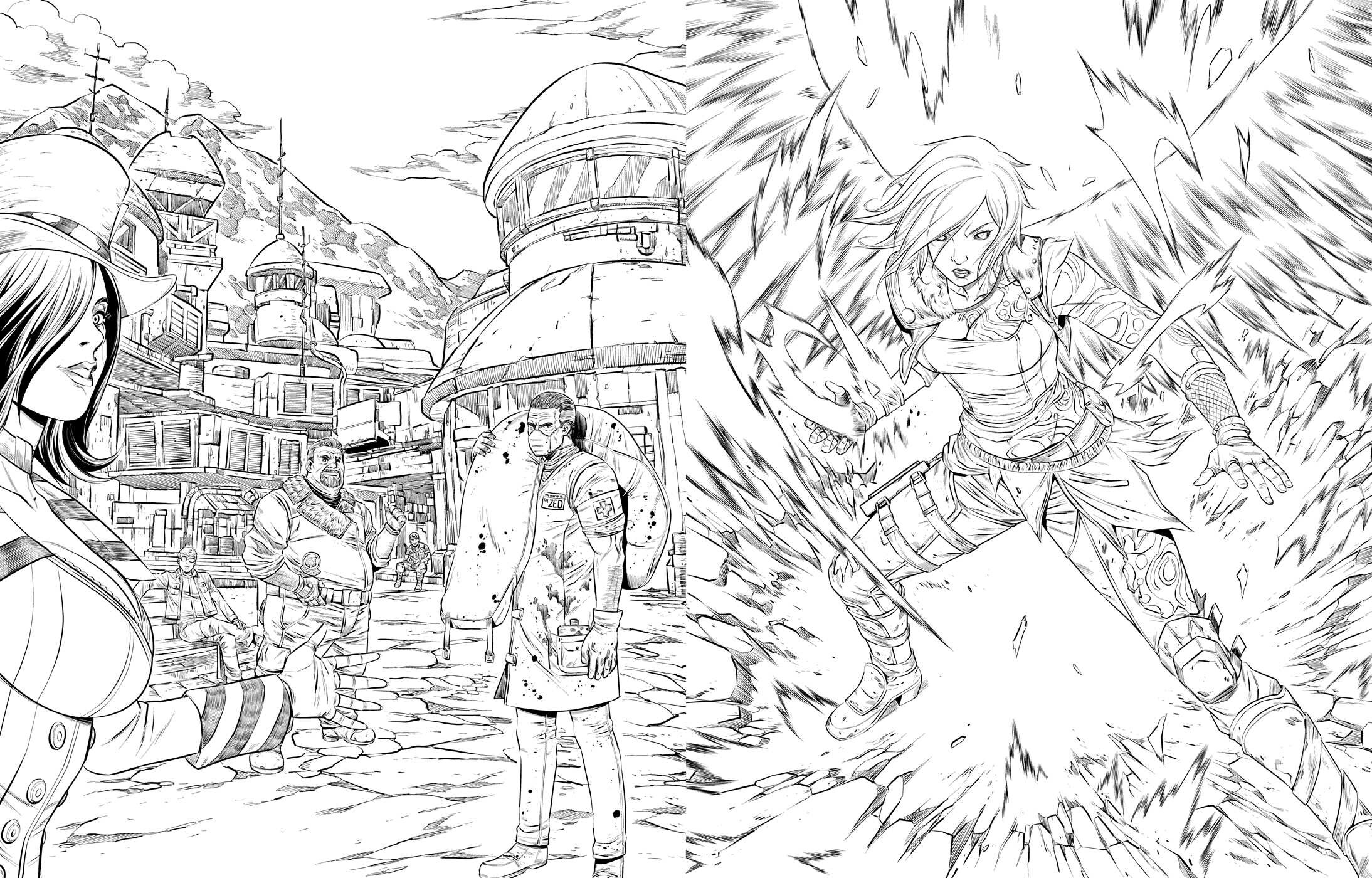 Borderlands: The Official Coloring Book | Book by Elmer Damasco ...