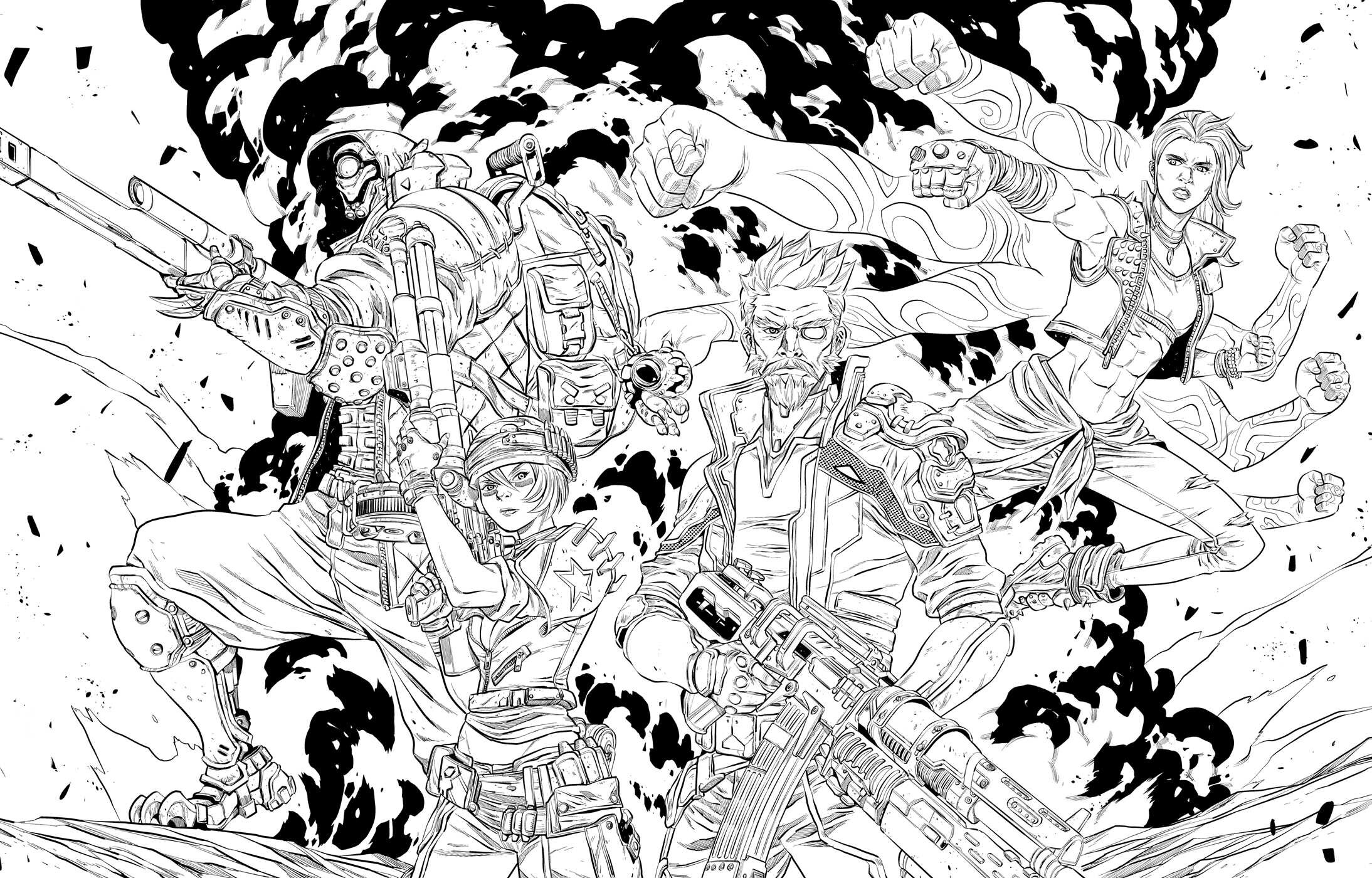 Borderlands: The Official Coloring Book | Book by Elmer Damasco ...