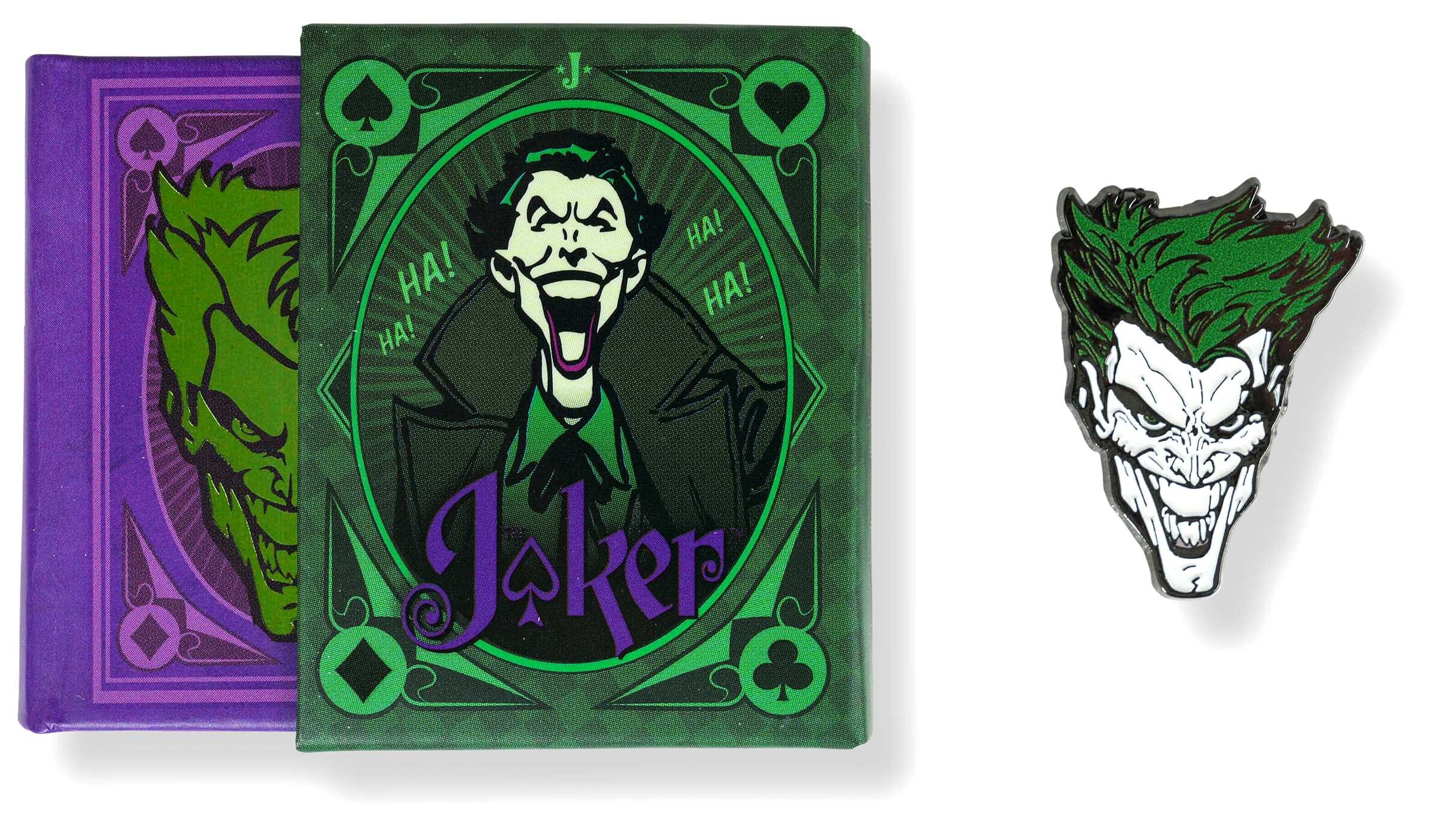 DC Comics: The Joker Tiny Book and Pin Set - Book Summary & Video ...
