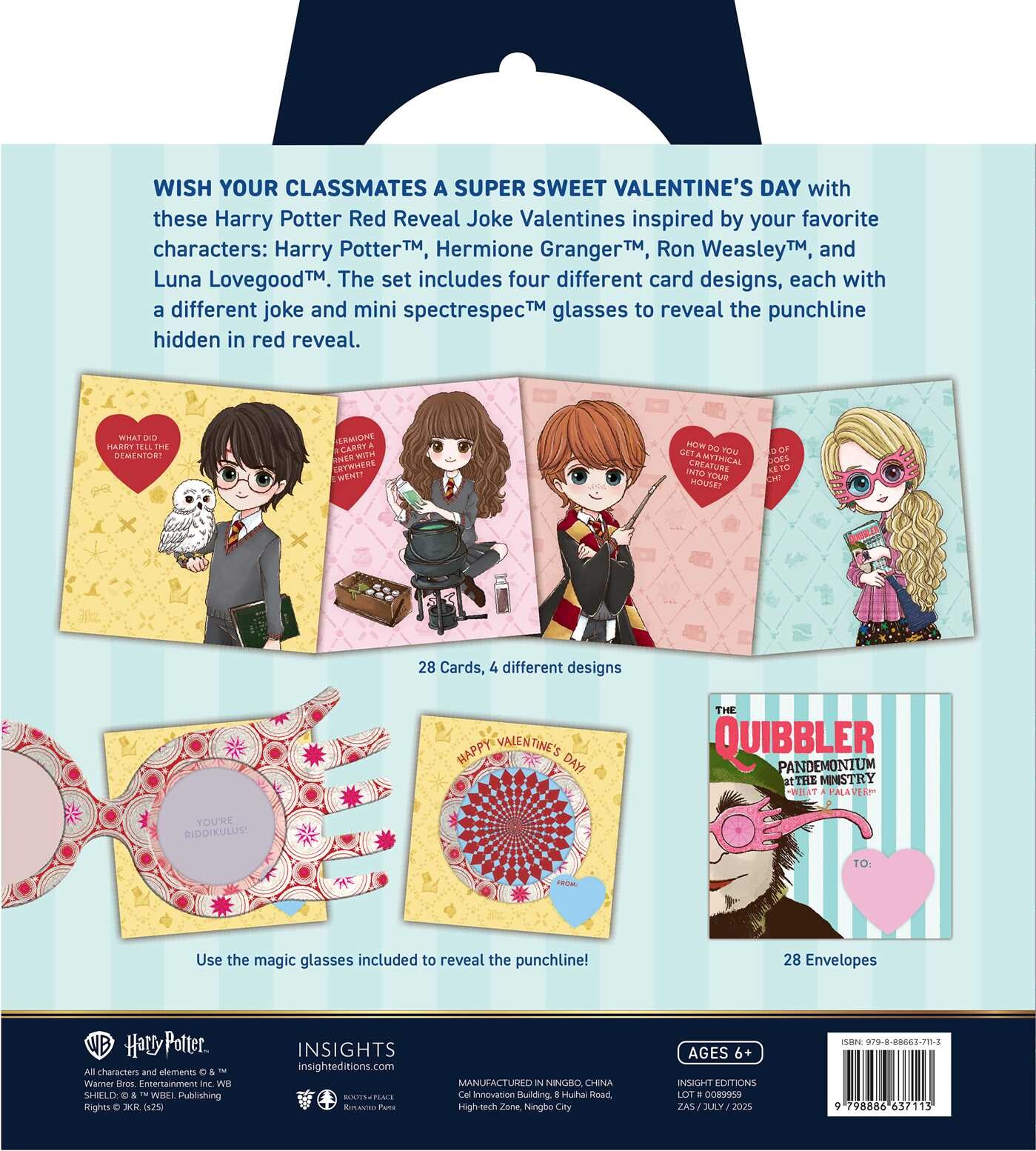 Harry Potter: Red Reveal Joke Valentines - Book Summary & Video ...