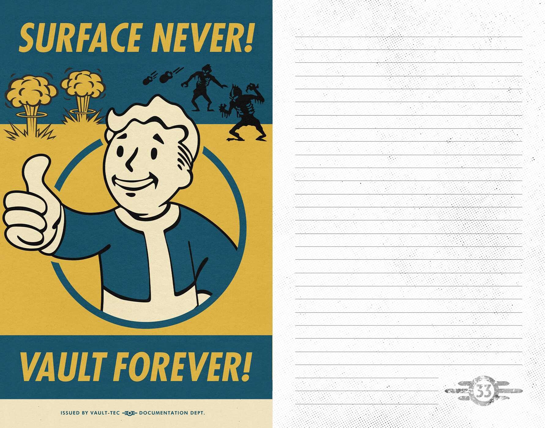 Fallout: The Official Hardcover Journal of Vault 33 | Book by Insight ...