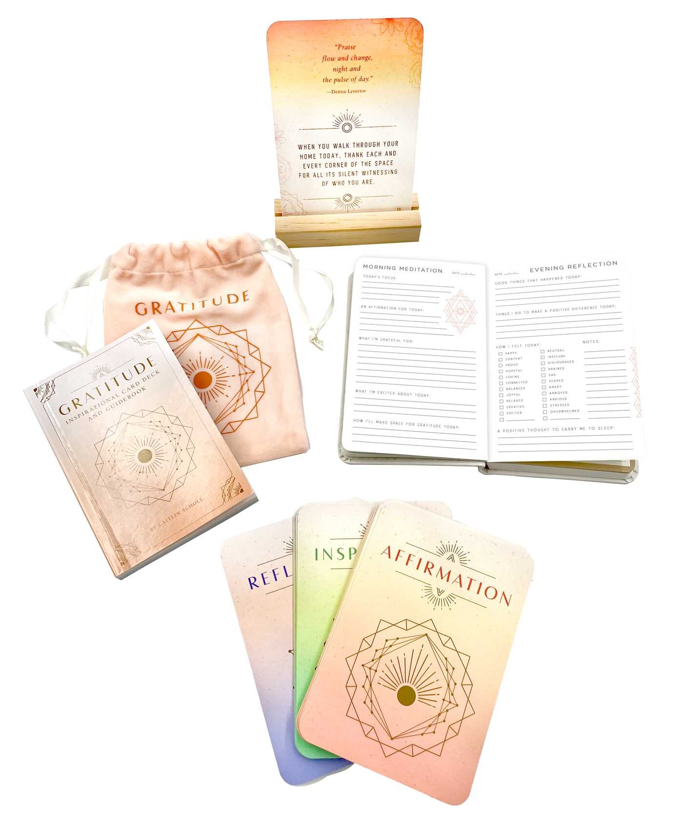 Gratitude Journal and Inspirational Card Deck Set - Book Summary ...