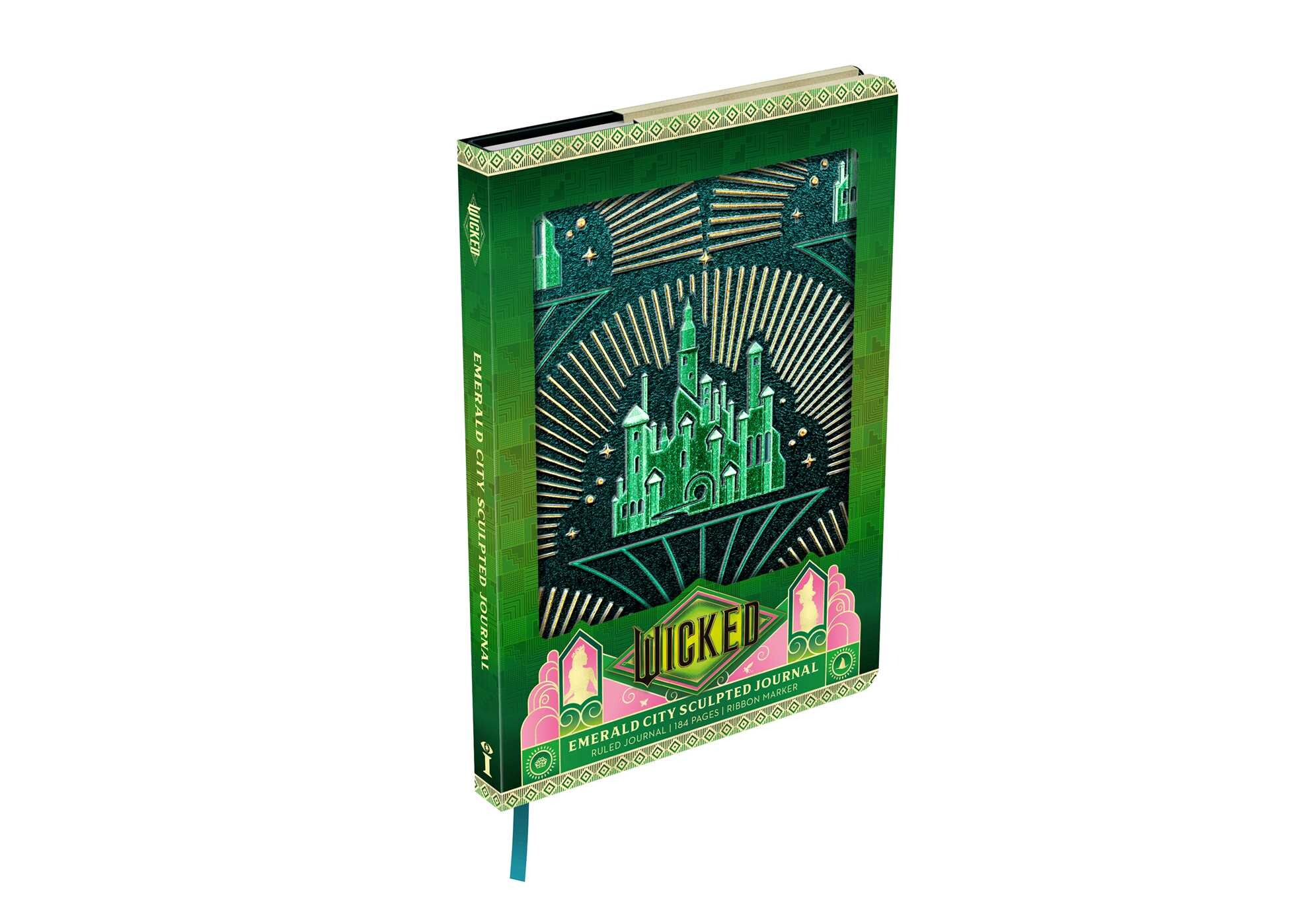 Wicked: Emerald City Sculpted Journal | Book by Insight Editions ...