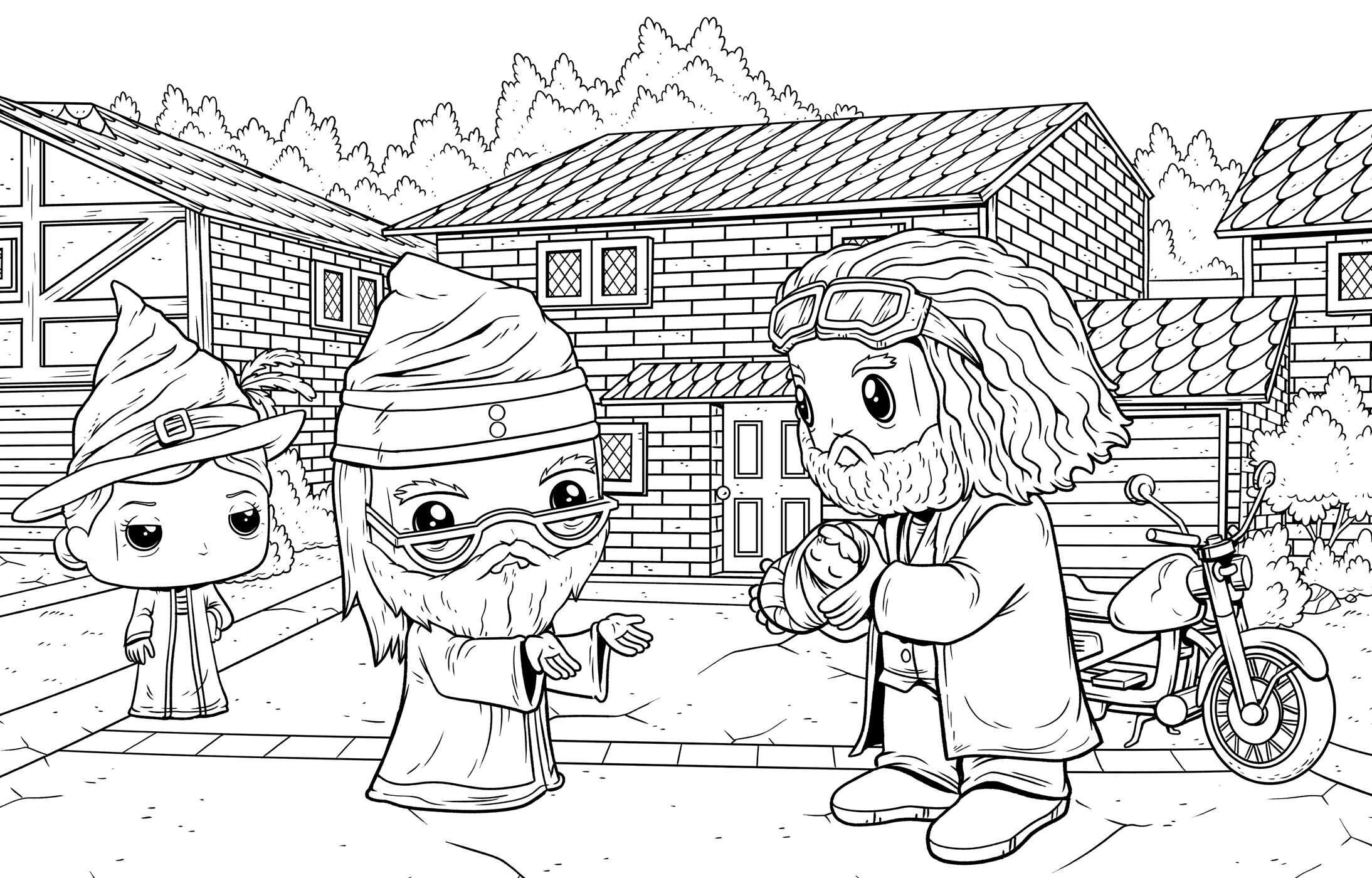 Funko Pop! Harry Potter and the Sorcerer's Stone: The Official Coloring ...