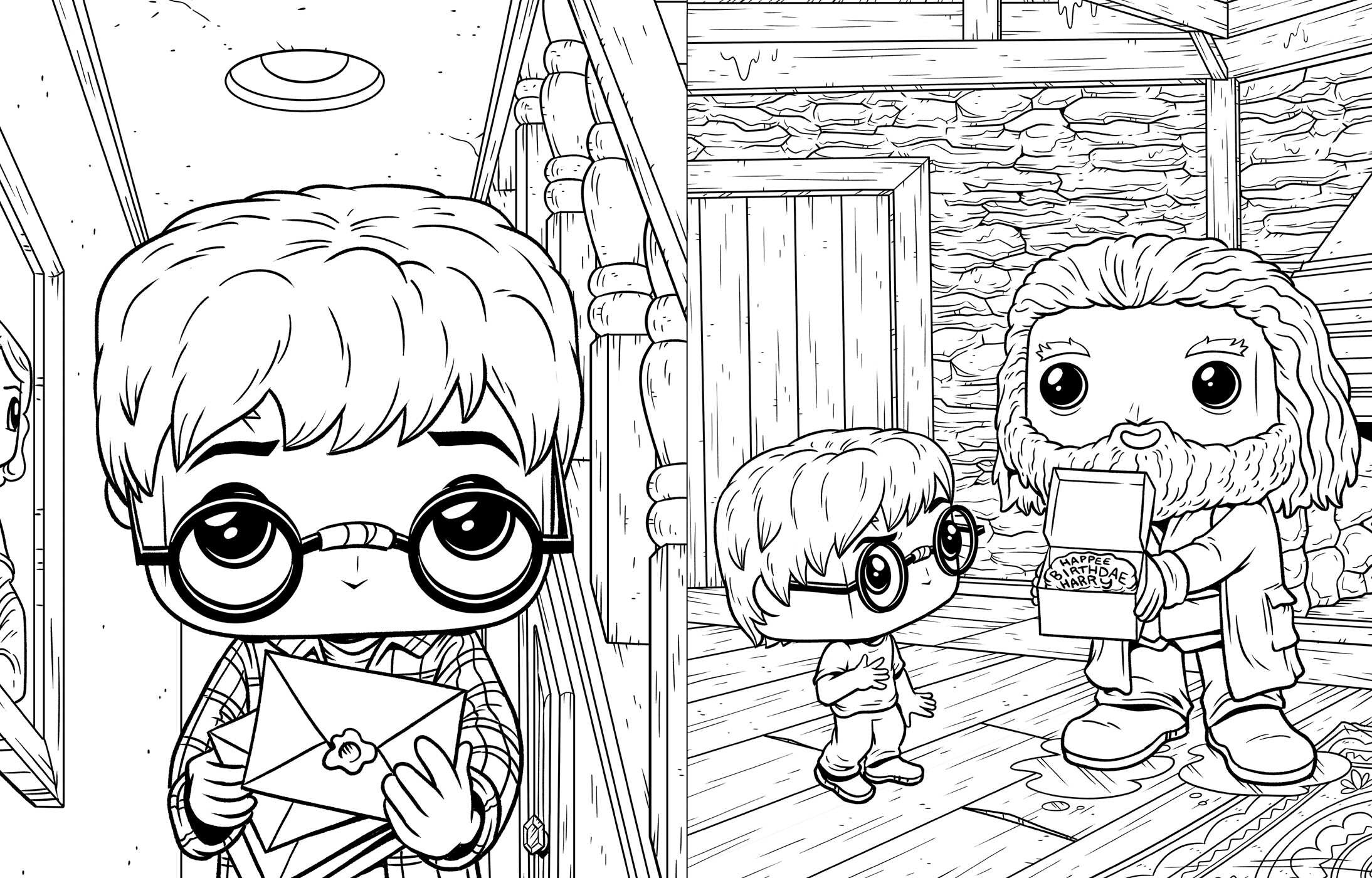 Funko Pop! Harry Potter and the Sorcerer's Stone: The Official Coloring ...