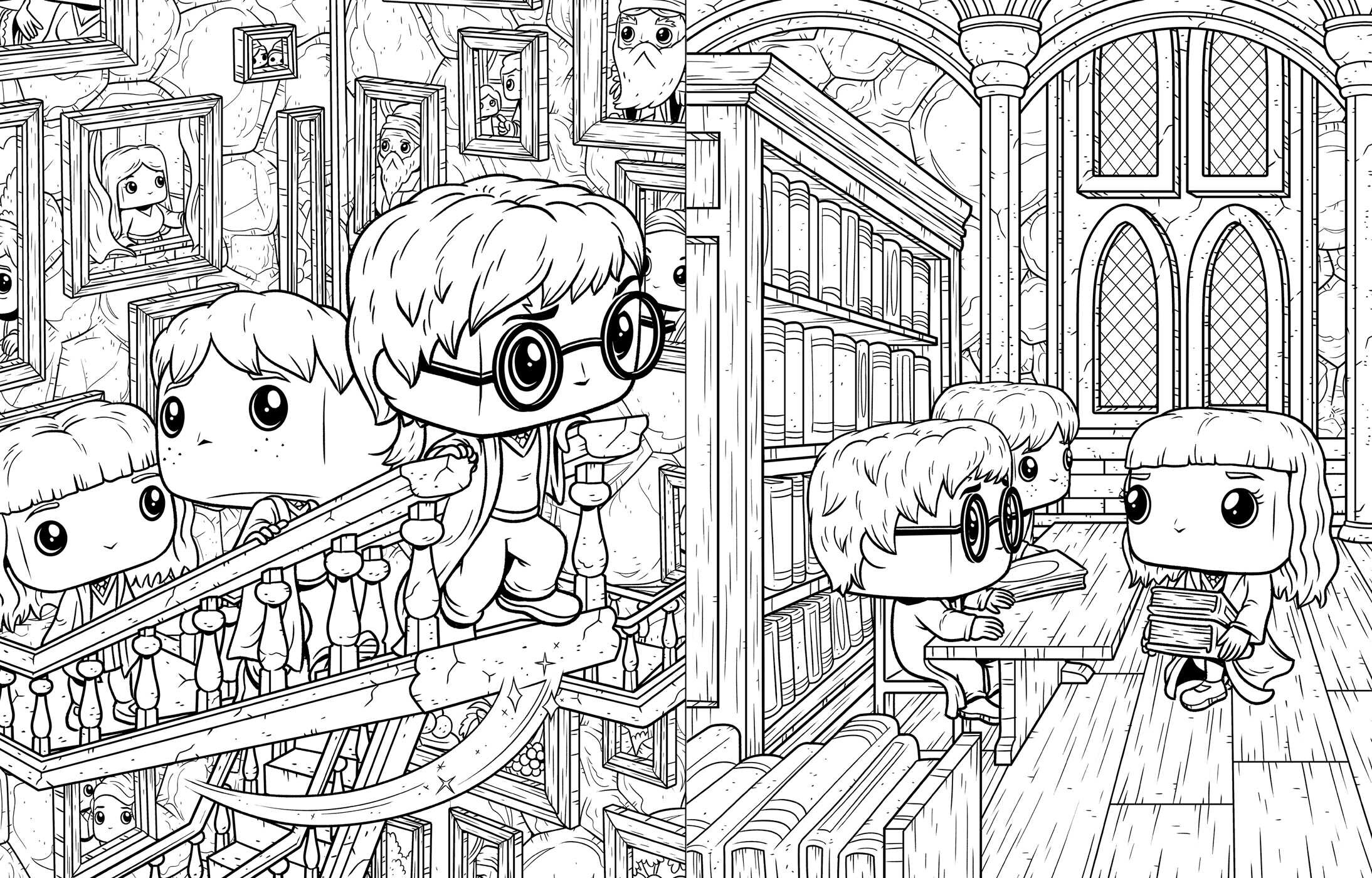 Funko Pop! Harry Potter and the Sorcerer's Stone: The Official Coloring ...