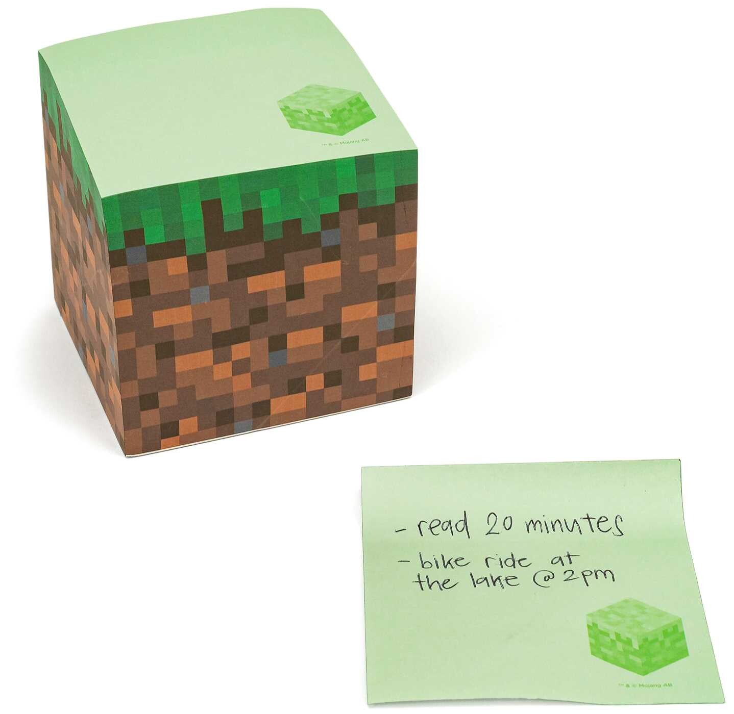 Minecraft: Grass Block Sticky Note Cube | Book by Insight Editions ...