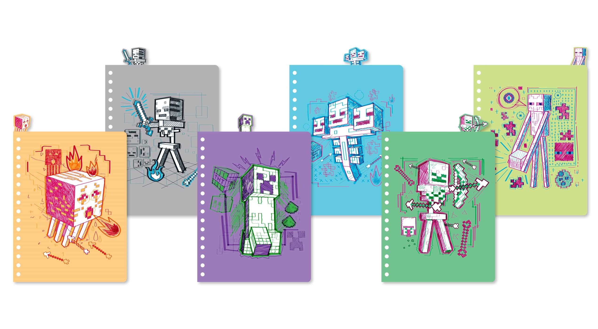 Minecraft: Hostile Mobs Spiral Notebook | Book by Insight Editions ...