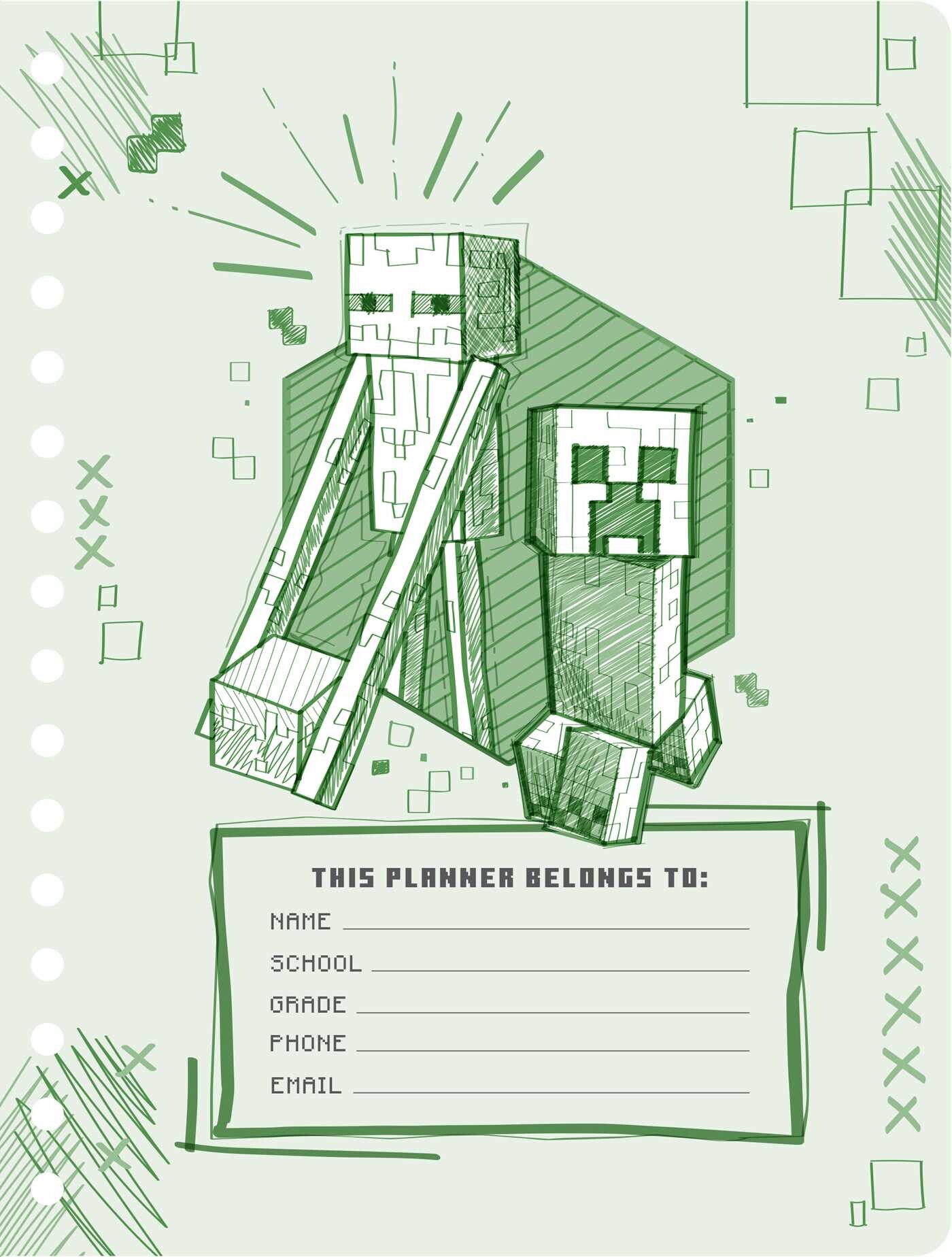 2025-2026 Minecraft Mobs Student Planner | Book by Insight Editions ...