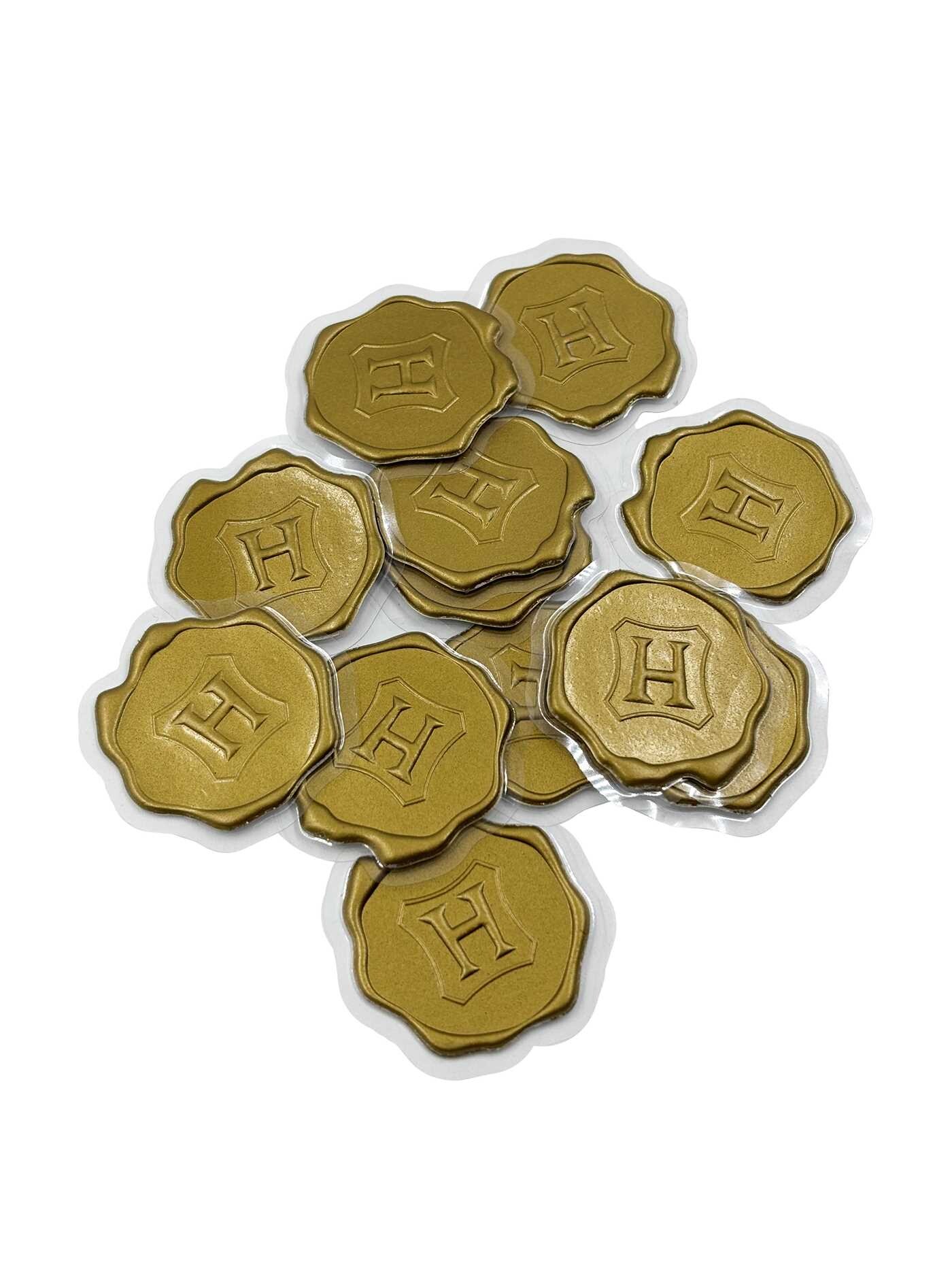 Harry Potter: Hogwarts Gold Wax Sticker Seals (Set of 50) | Book by ...