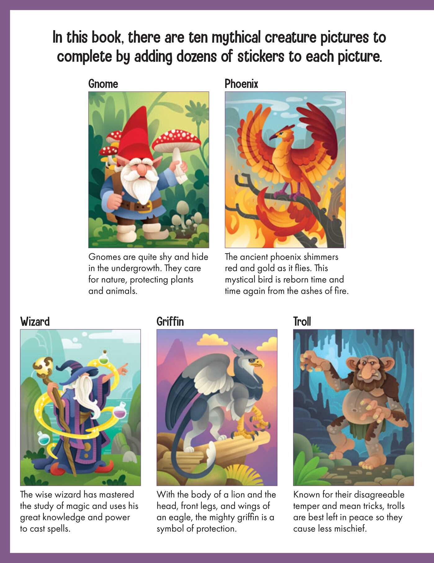 Sticker by Number: Mythical Creatures | Book by Weldon Owen | Official ...