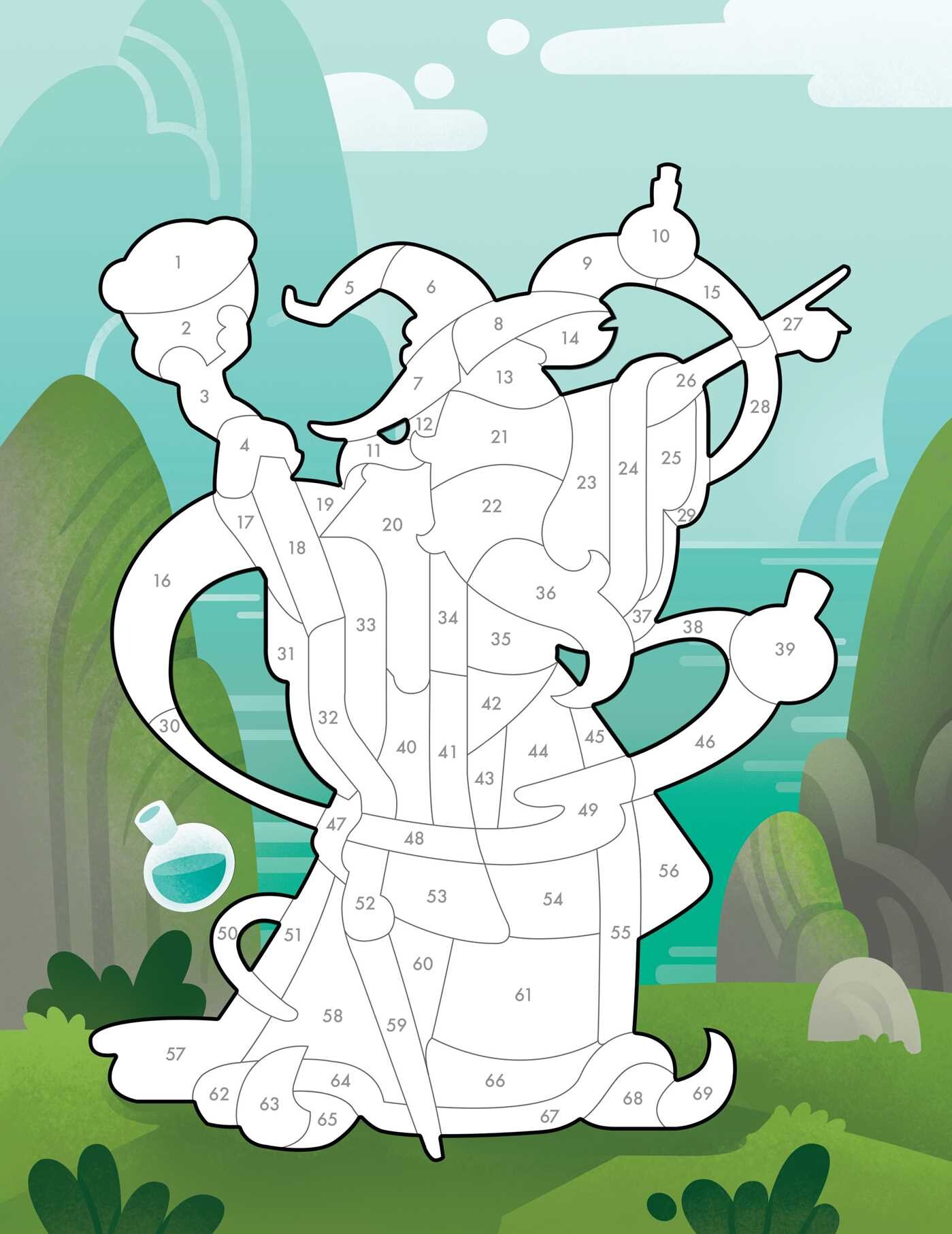 Sticker by Number: Mythical Creatures | Book by iSeek Ltd | Official ...