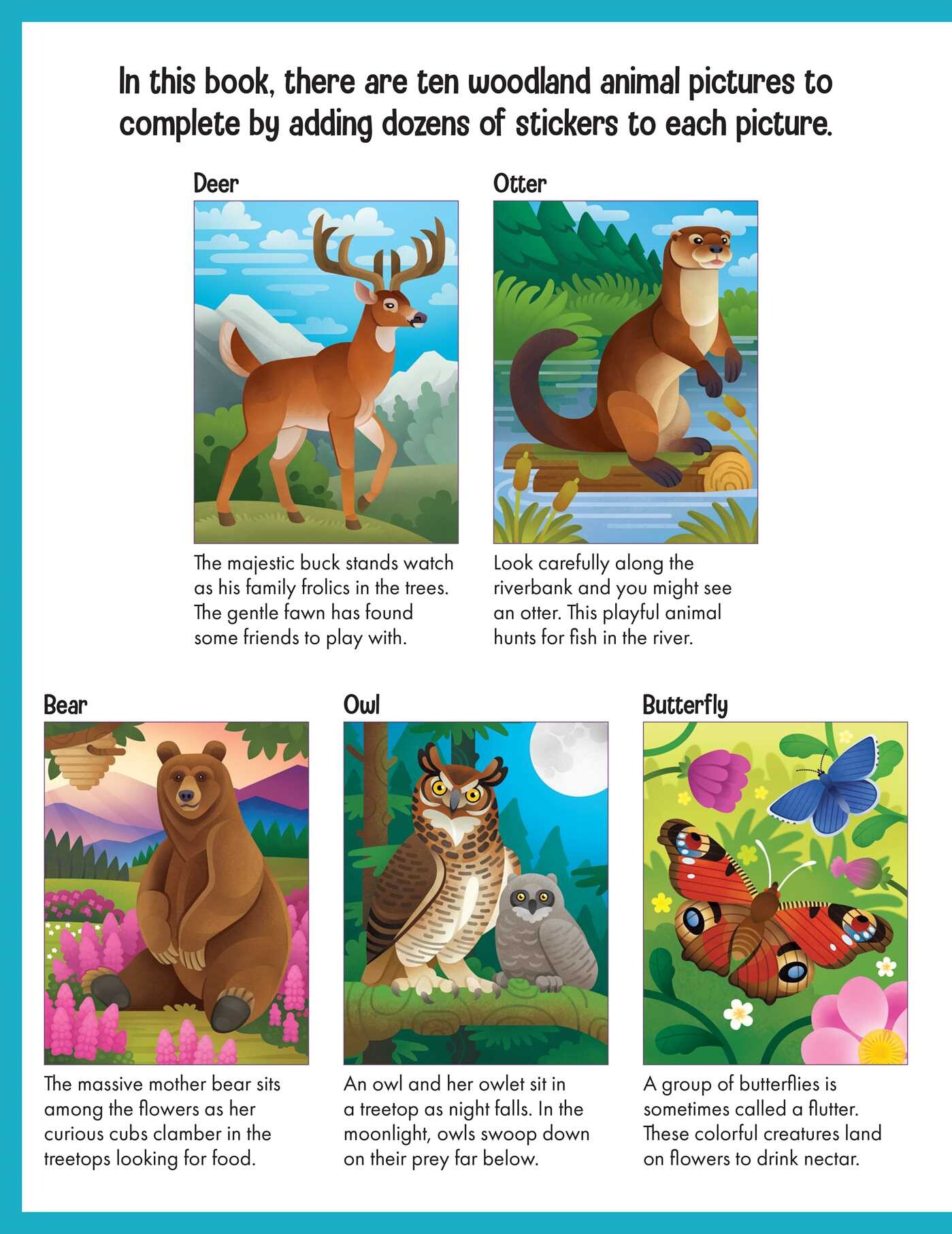 Sticker by Number: Woodland Animals | Book by Weldon Owen | Official ...