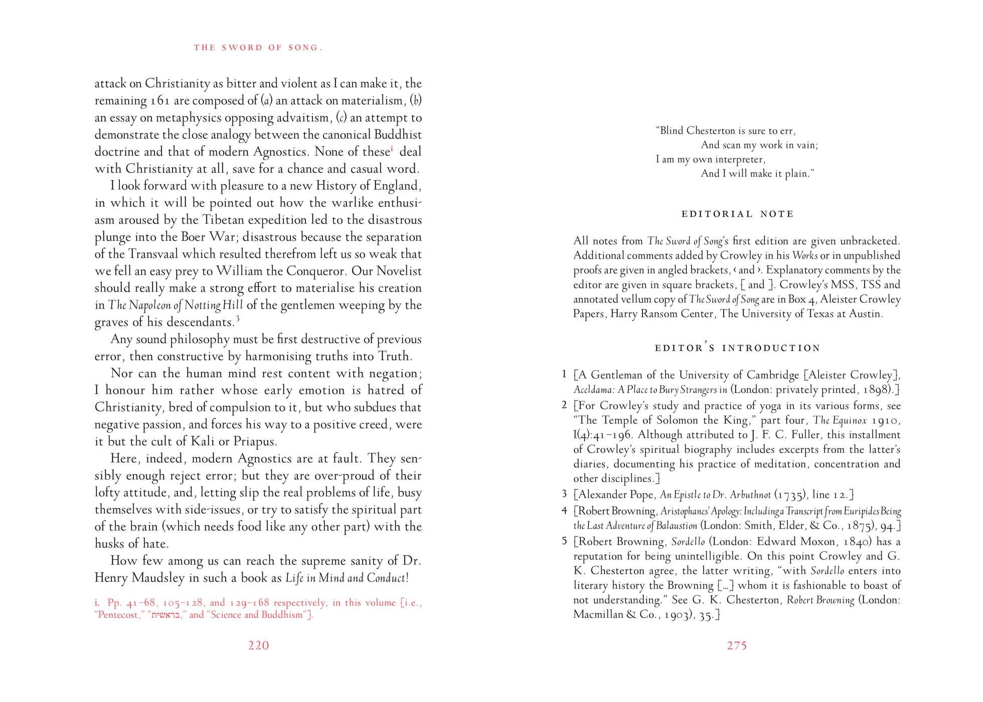 The Sword of Song | Book by Aleister Crowley, Richard Kaczynski ...